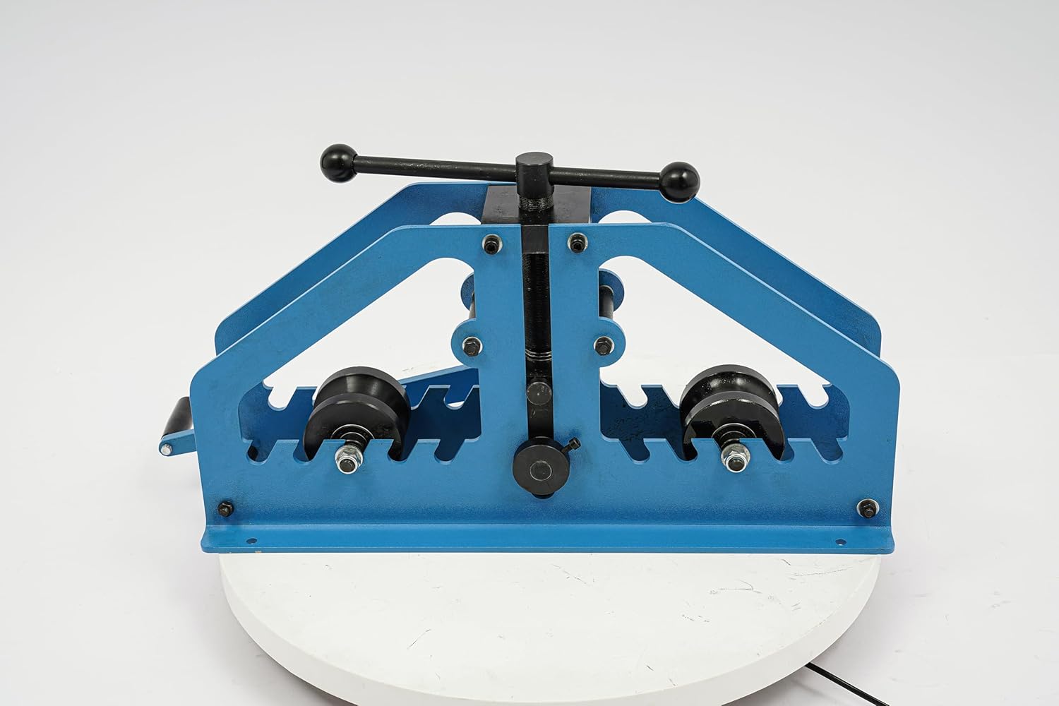 Tube Pipe Roller Bender, Manual Steel Ring Roll Bender with Dies ...