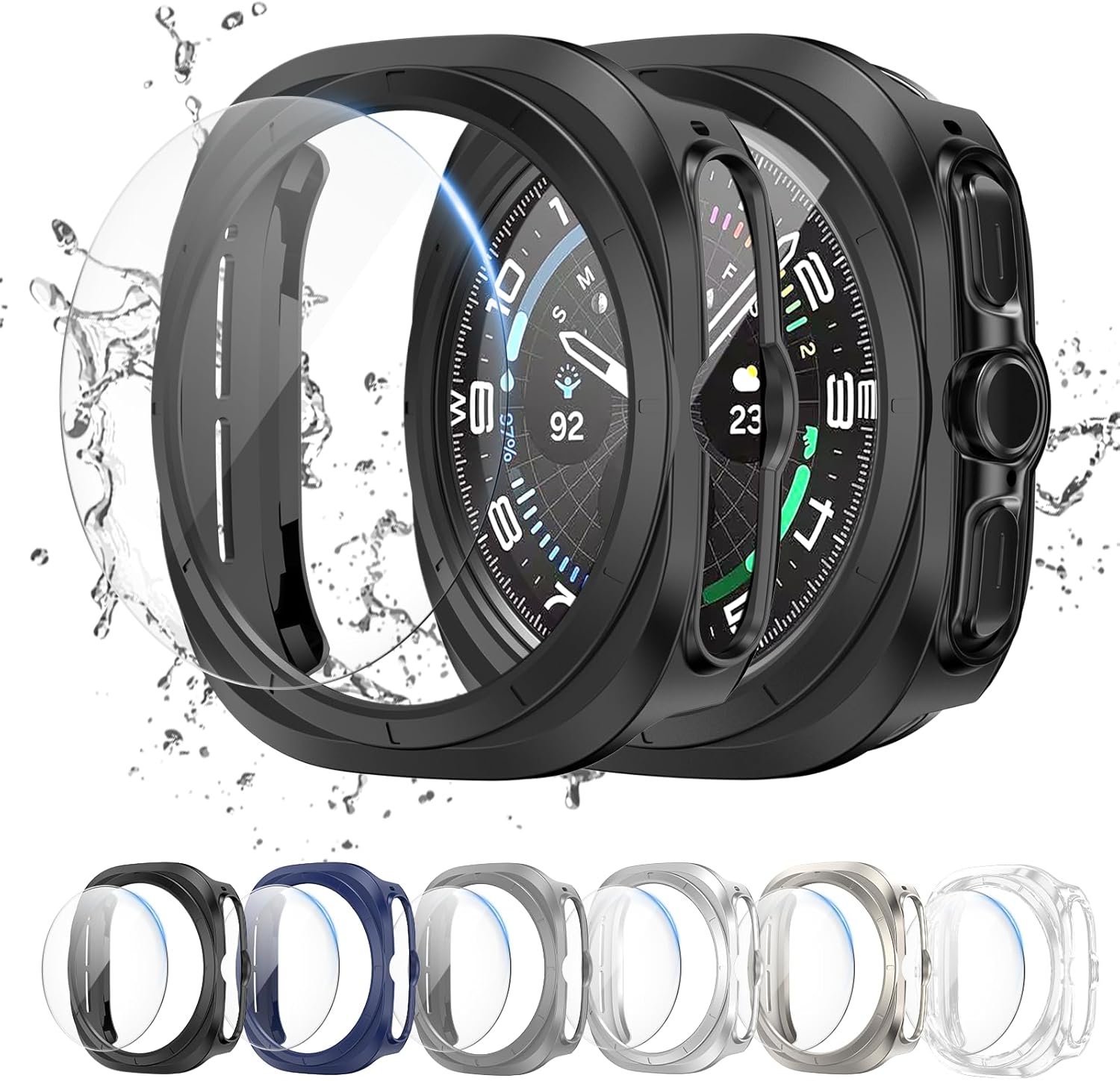 Amazon.com: Cuteey 6+6 Pack for Samsung Galaxy Watch Ultra 2025/Galaxy ...