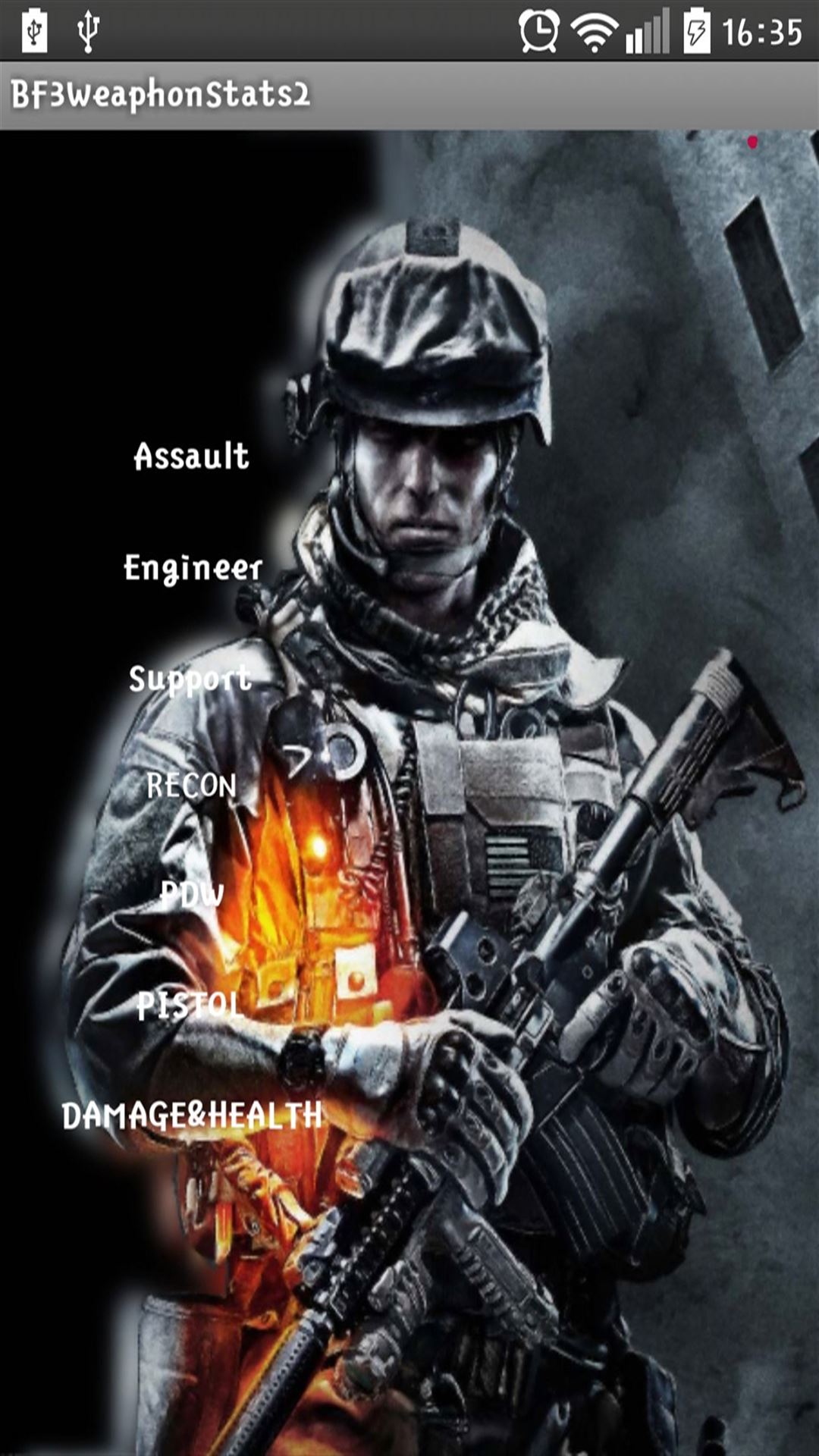 Battlefield 3 Weaphon Stats - App on Amazon Appstore
