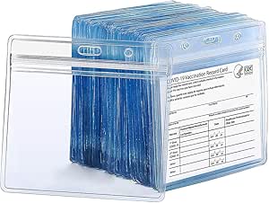 Amazon.com : CDC Vaccination Card Protector 4 X 3 in Immunization Record Vaccine Cards Holder ...