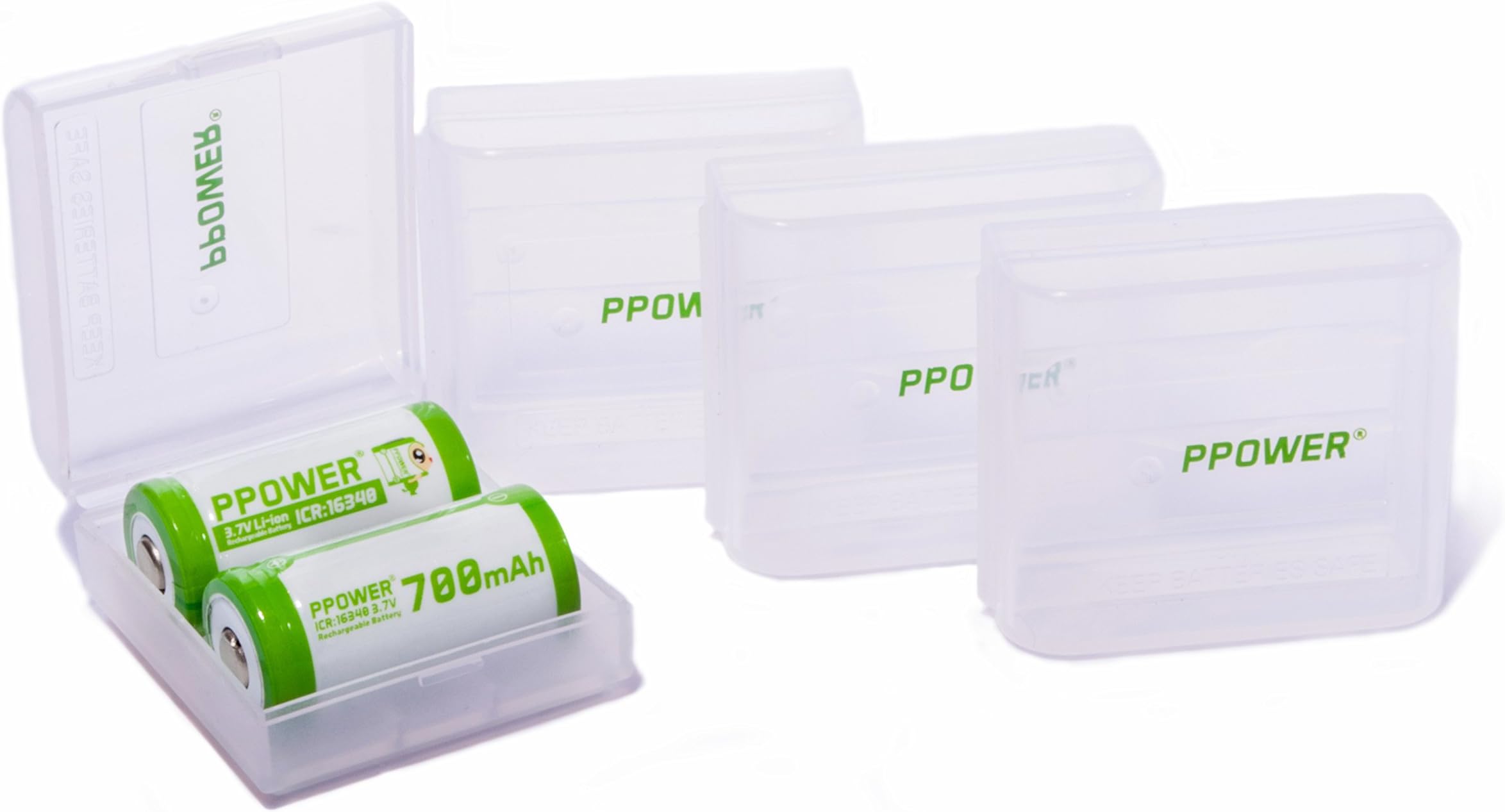 Amazon.com: 4 X Ppower Battery Box, Storage Box Battery case,Container ...