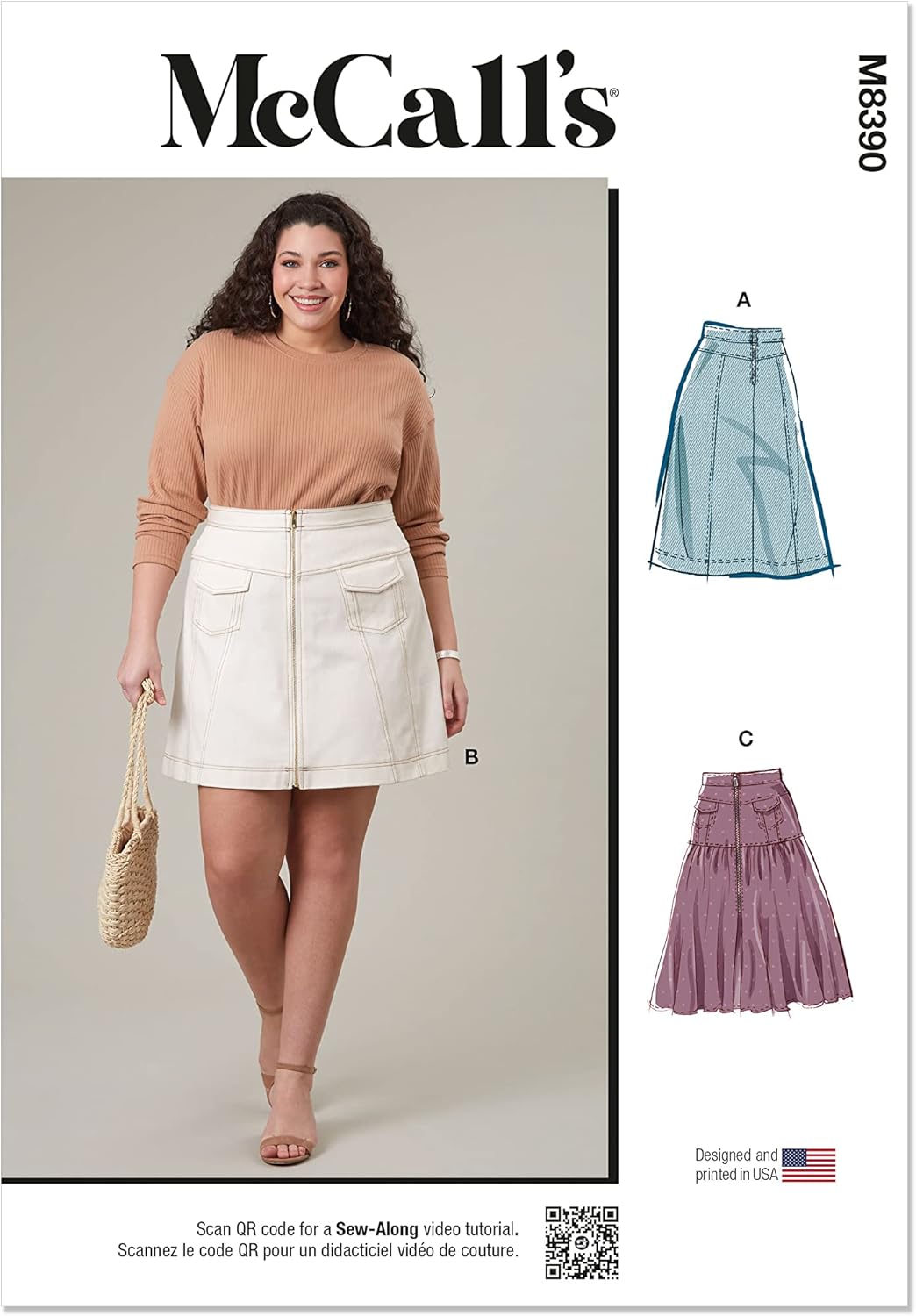 Amazon.com: McCall's Women's Skirts Sewing Pattern Packet, Design Code ...