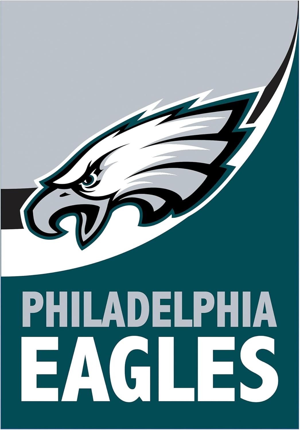 Amazon.com : NFL Philadelphia Eagles House Flag, 28 x 44, Double Sided Garden Flags for Outside ...