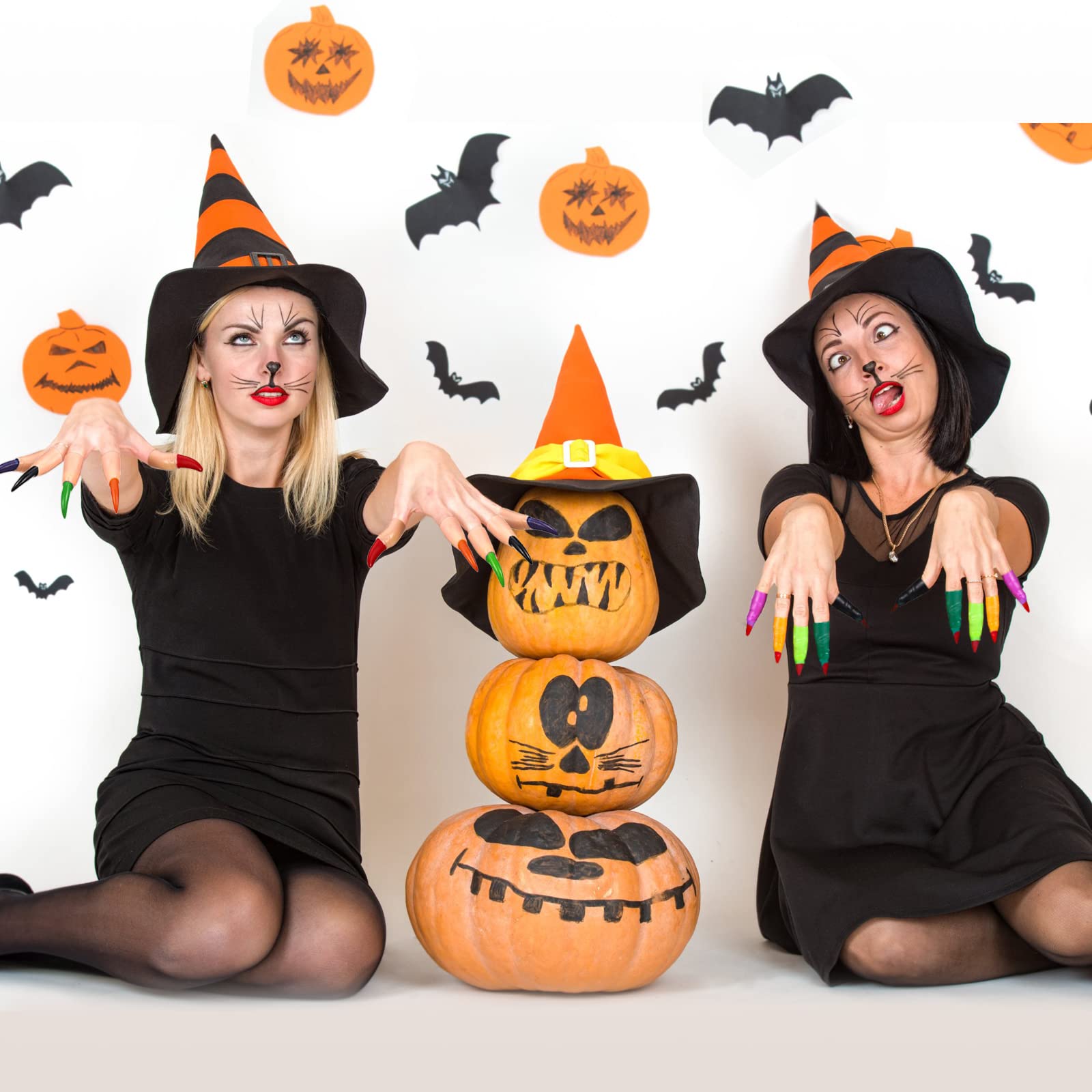 Snapklik.com : 100 Pcs Halloween Witch Fingers For Reading, Fake Finger Pointer, Scary Halloween ...