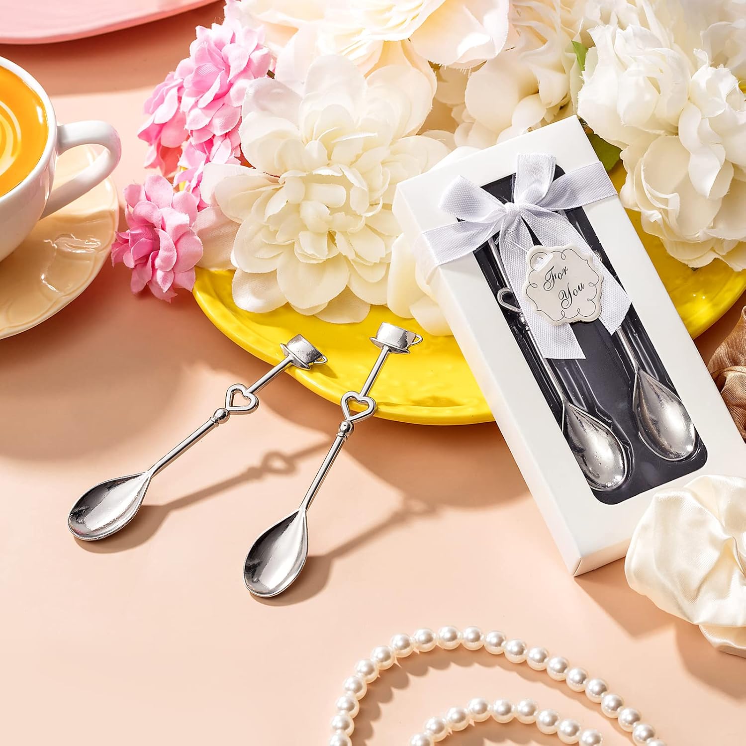 Pack Drink Coffee Spoon Teaspoons for Wedding Gift Espresso Spoons with ...