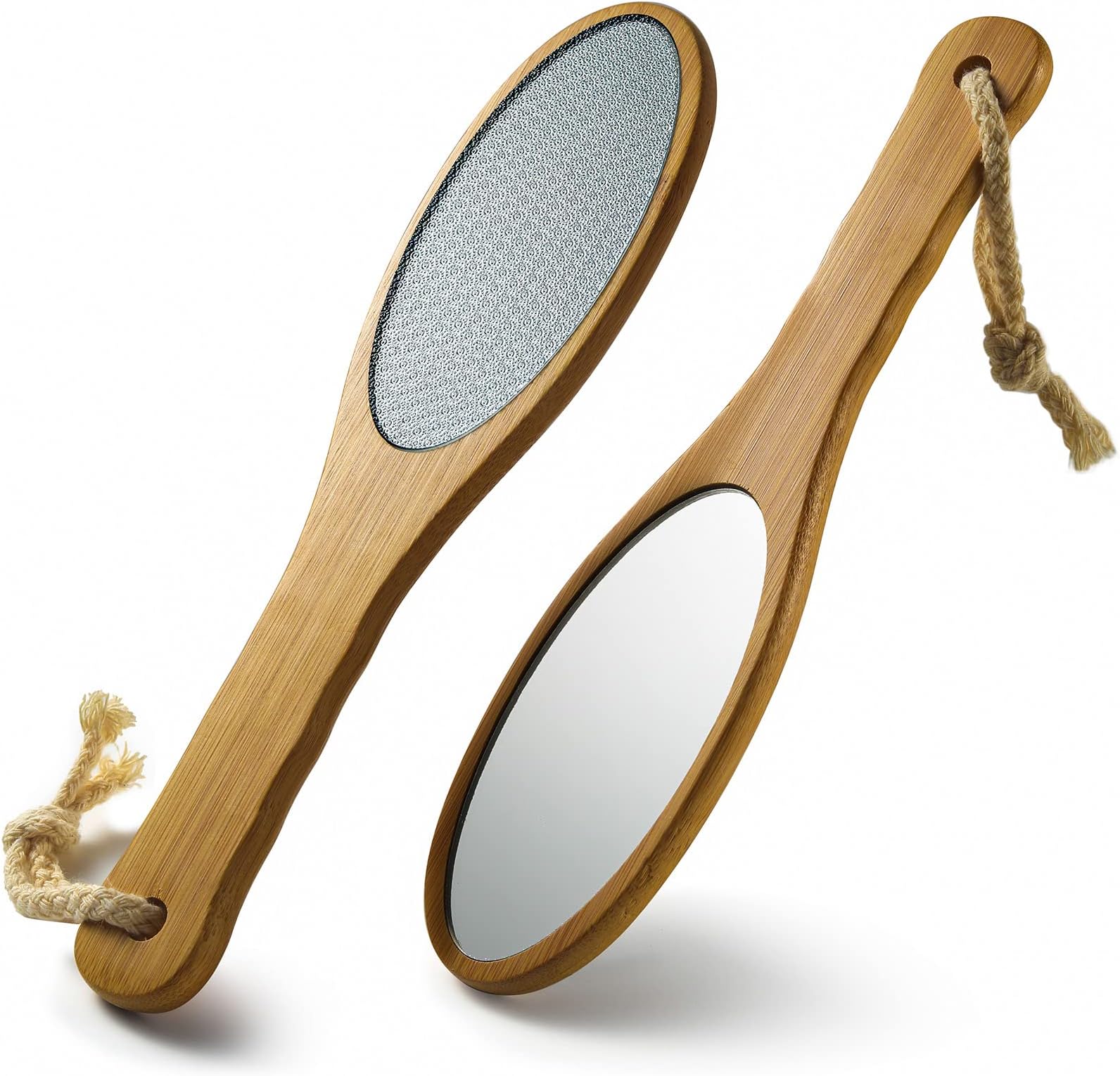 Amazon.com : FERYES Glass Foot File Callus Remover with Bamboo Handle ...