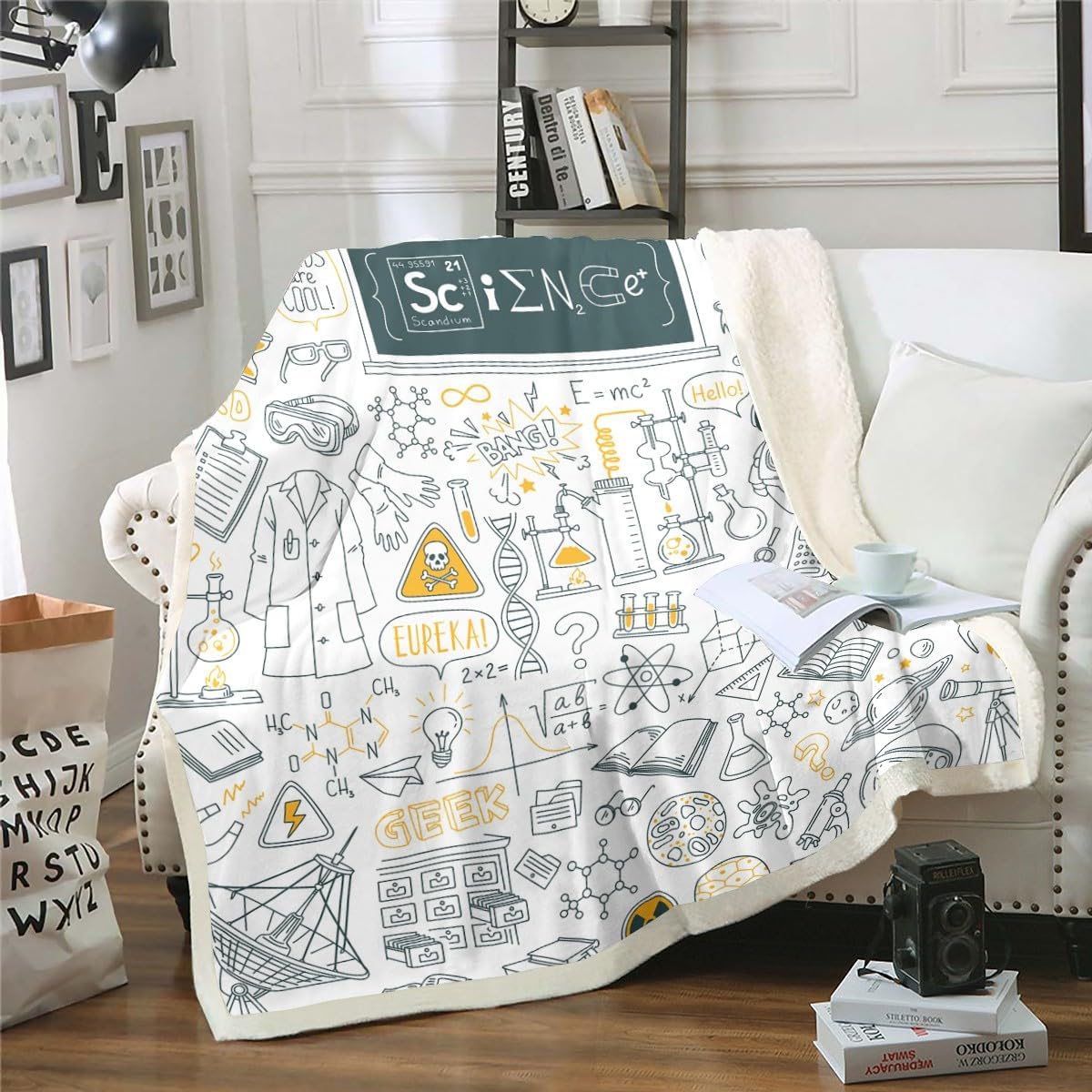 Amazon.com: Science Formula Blanket Chemical Subject Theme Throw ...