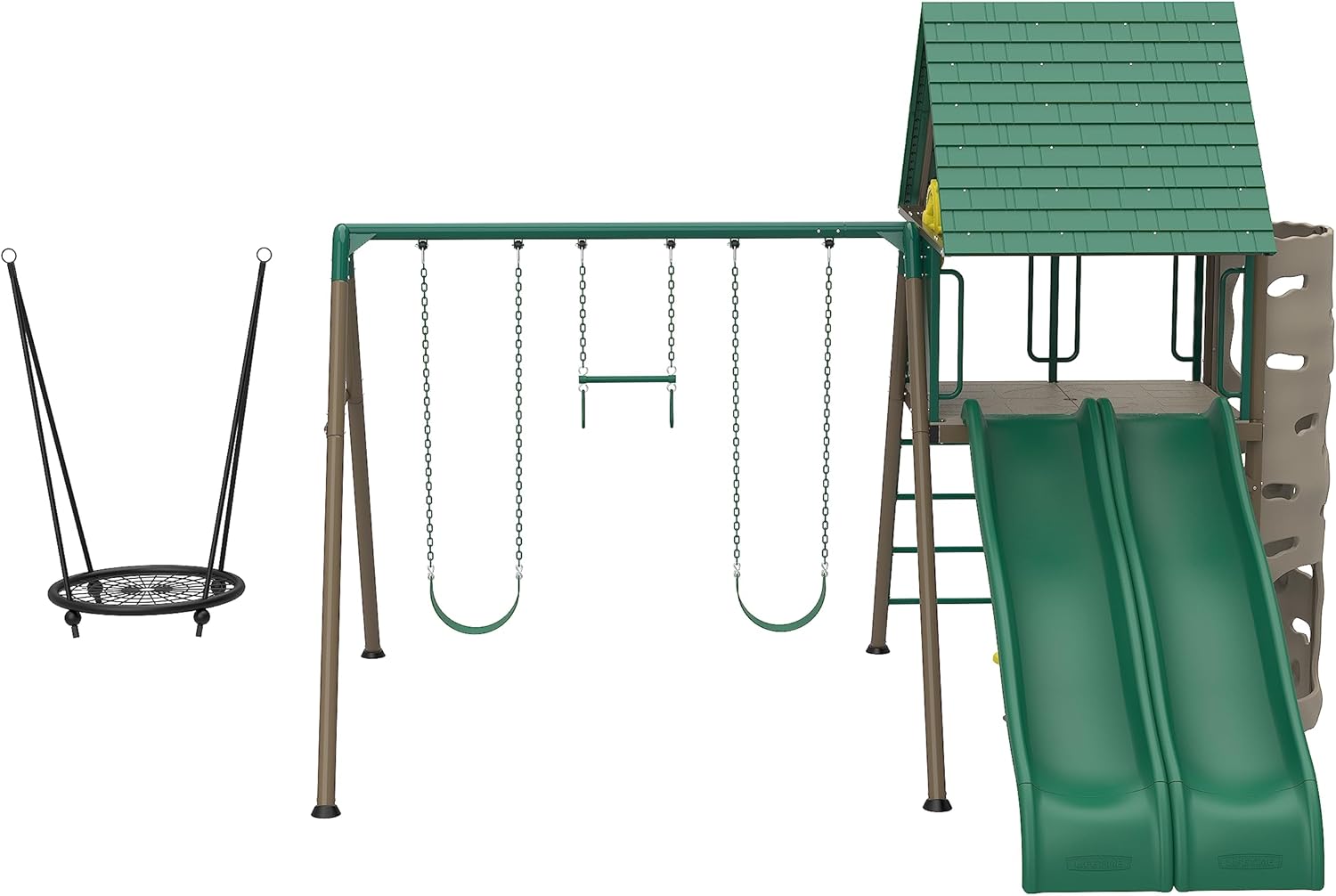 Lifetime Big Stuff Two-Slide Swing Set Playset : Amazon.ca: Toys & Games