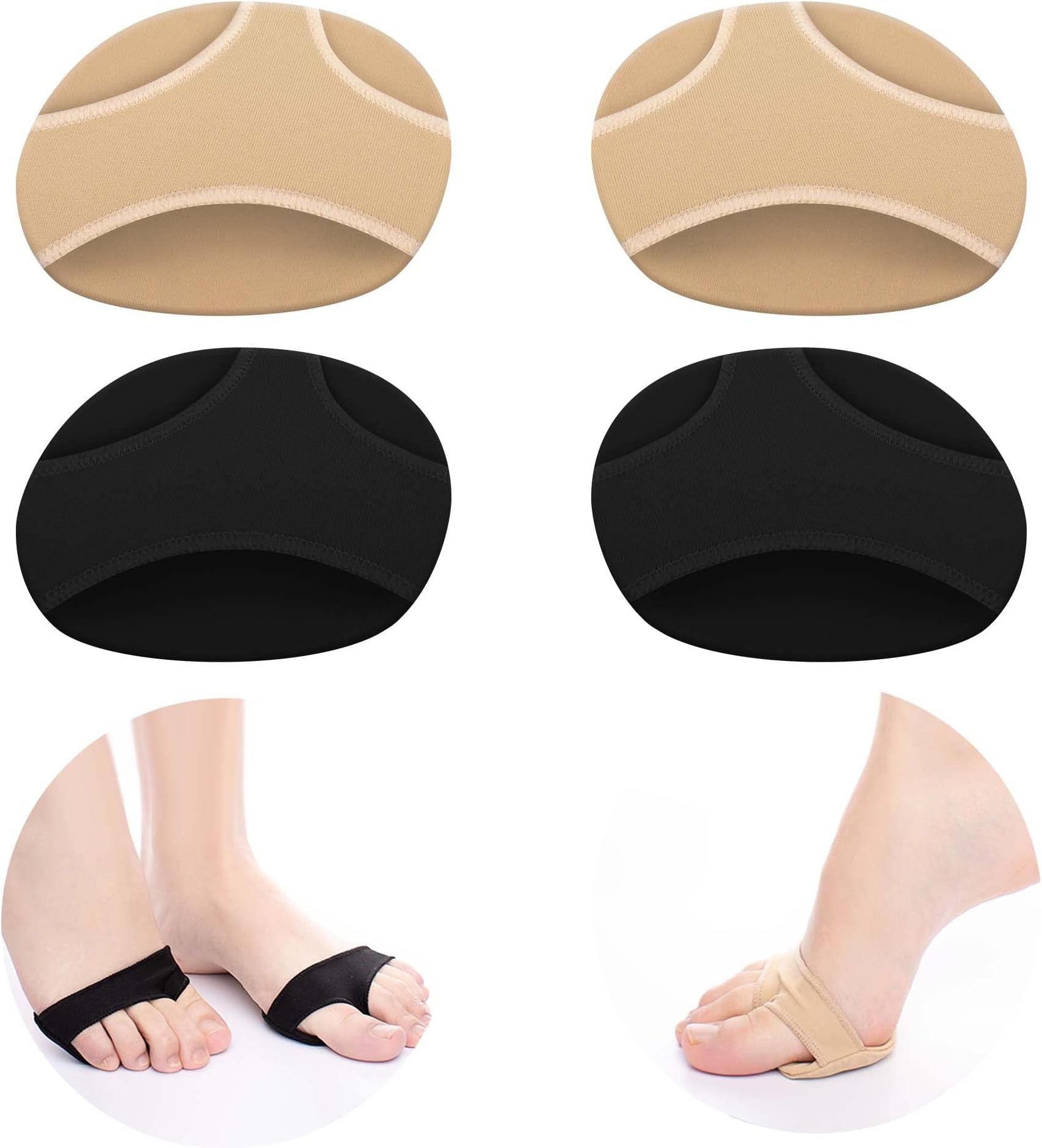 Amazon.com: JEVRKAPZ 3Pairs Foot Pads Men Women Honeycomb Fabric ...