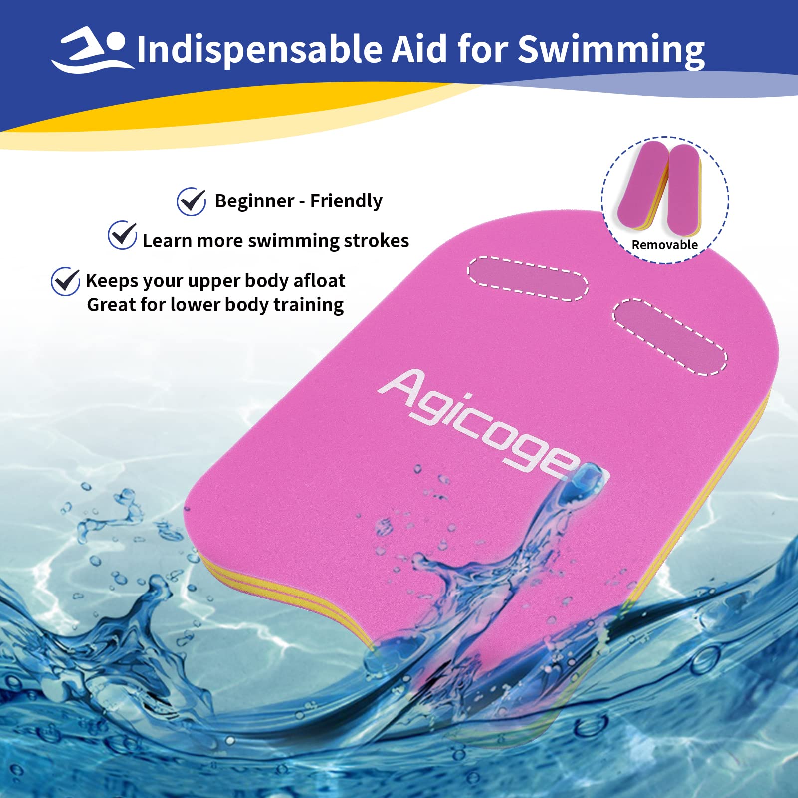 EVA Foam Float Agicogeo Swimming Kickboards - EVA Foam Training Float ...