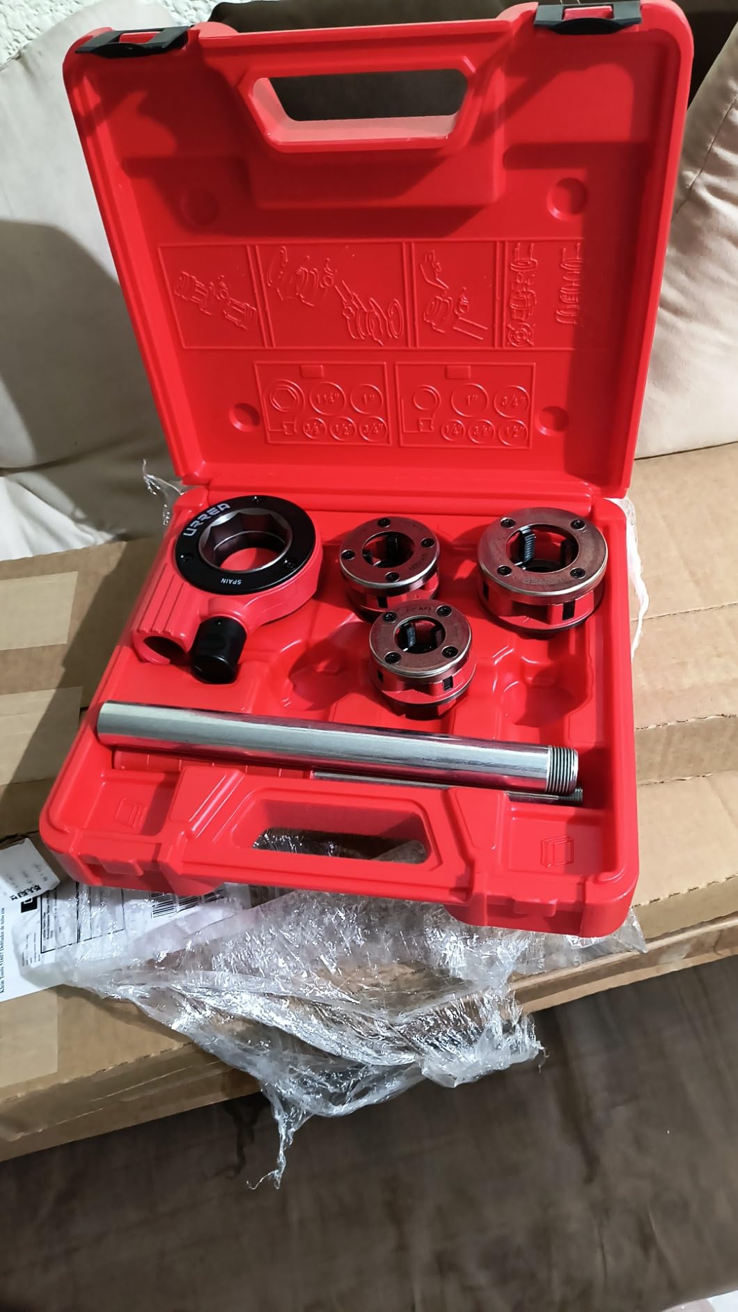 Urrea 851 Juego de Tarraja para Tubo NPT, 9 Piezas : Amazon.com.mx ...