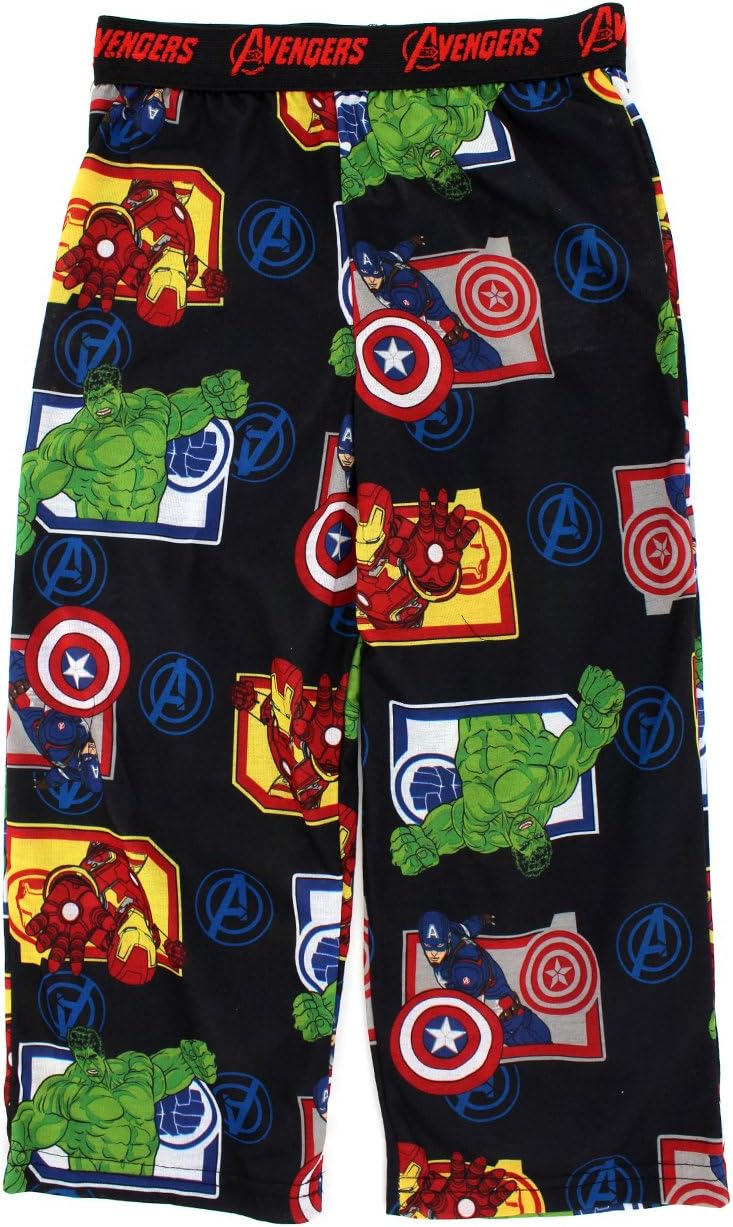Amazon.com: Marvel Boys' Big Avengers A-Team Lounge Pant, Black, 6 ...