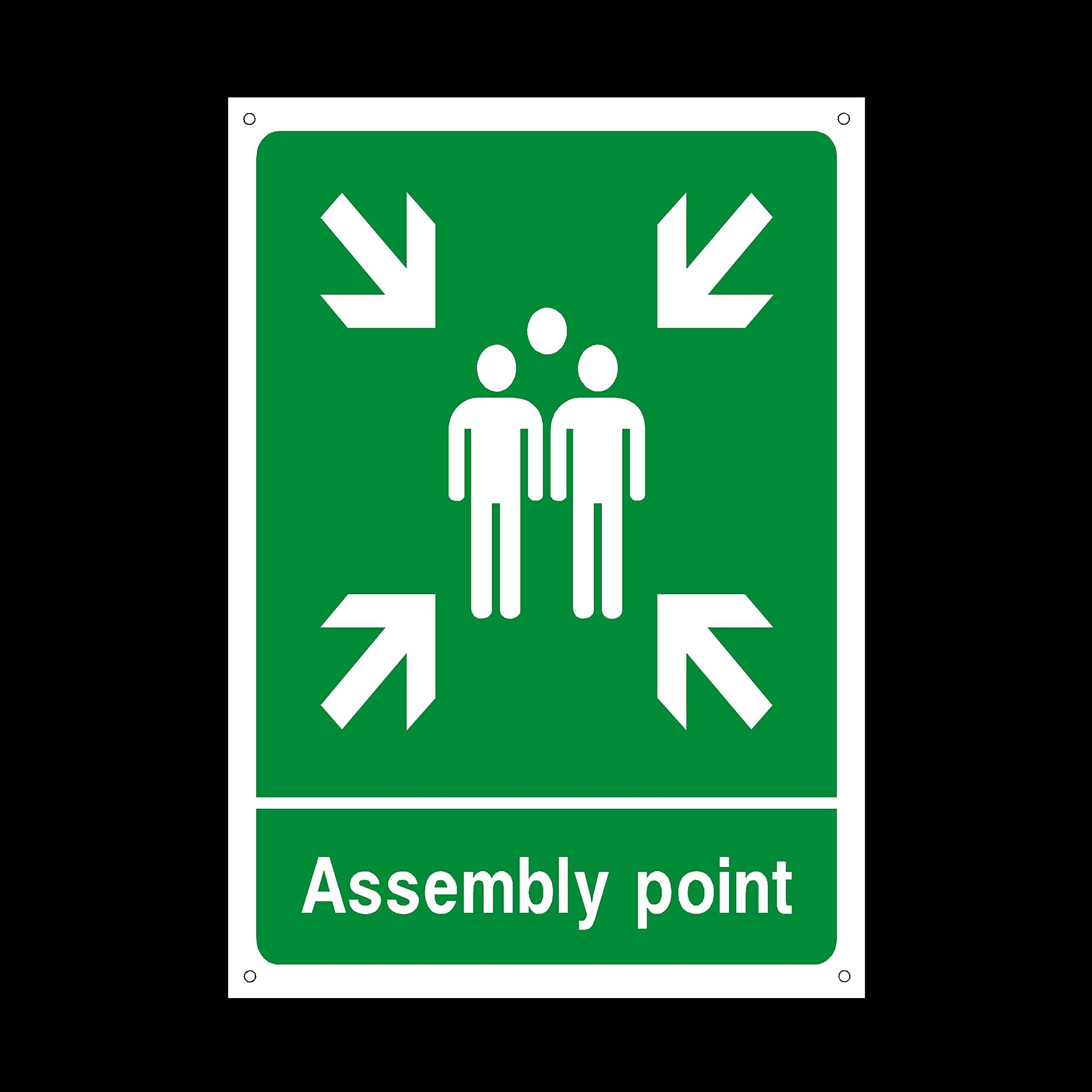 Fire Assembly Muster Point Sign - (Choose Size, Material & Fixing ...