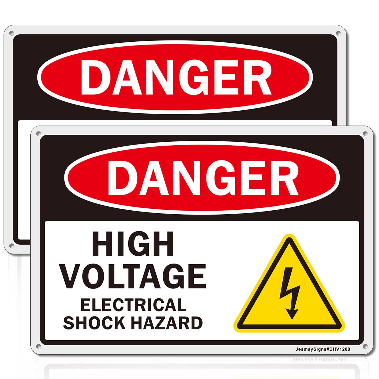 Buy Danger - High Voltage Sign, Electrical Shock Hazard Sign, Caution ...
