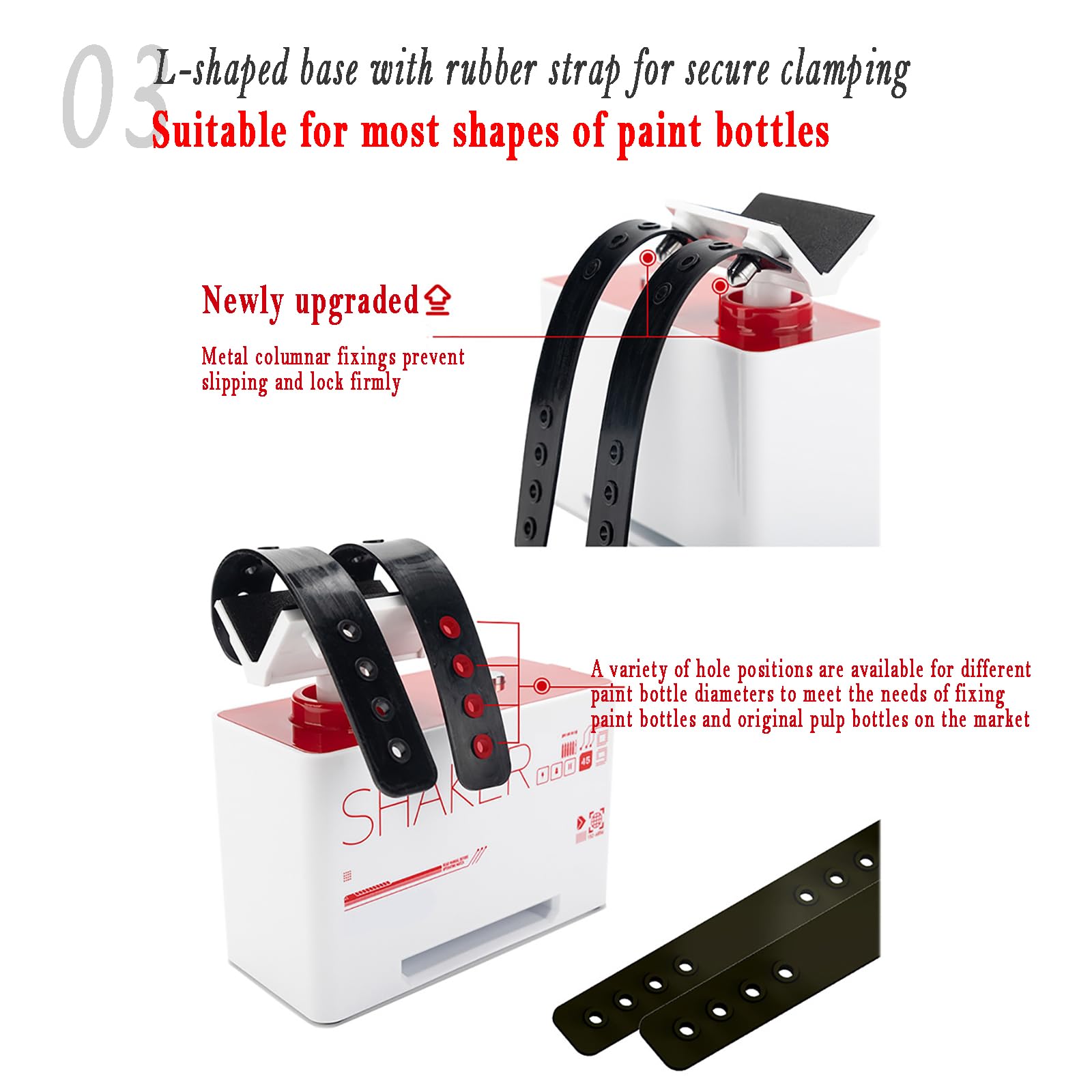 Adjustable Strap Tool Paint Shaking Machine – 360° Irregular Vibration ...