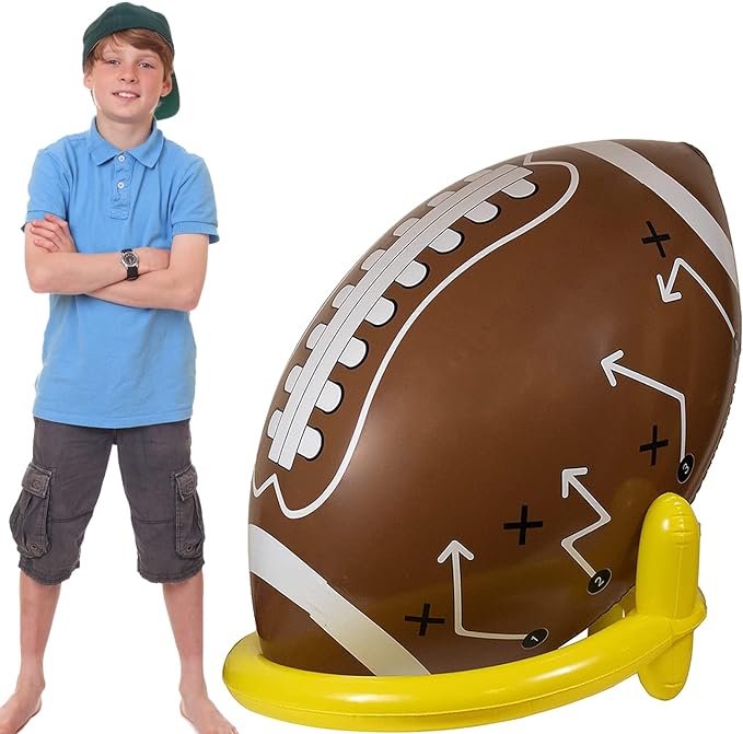 Amazon.com: GiftExpress 40" Giant Jumbo Inflatable Football with Tee ...