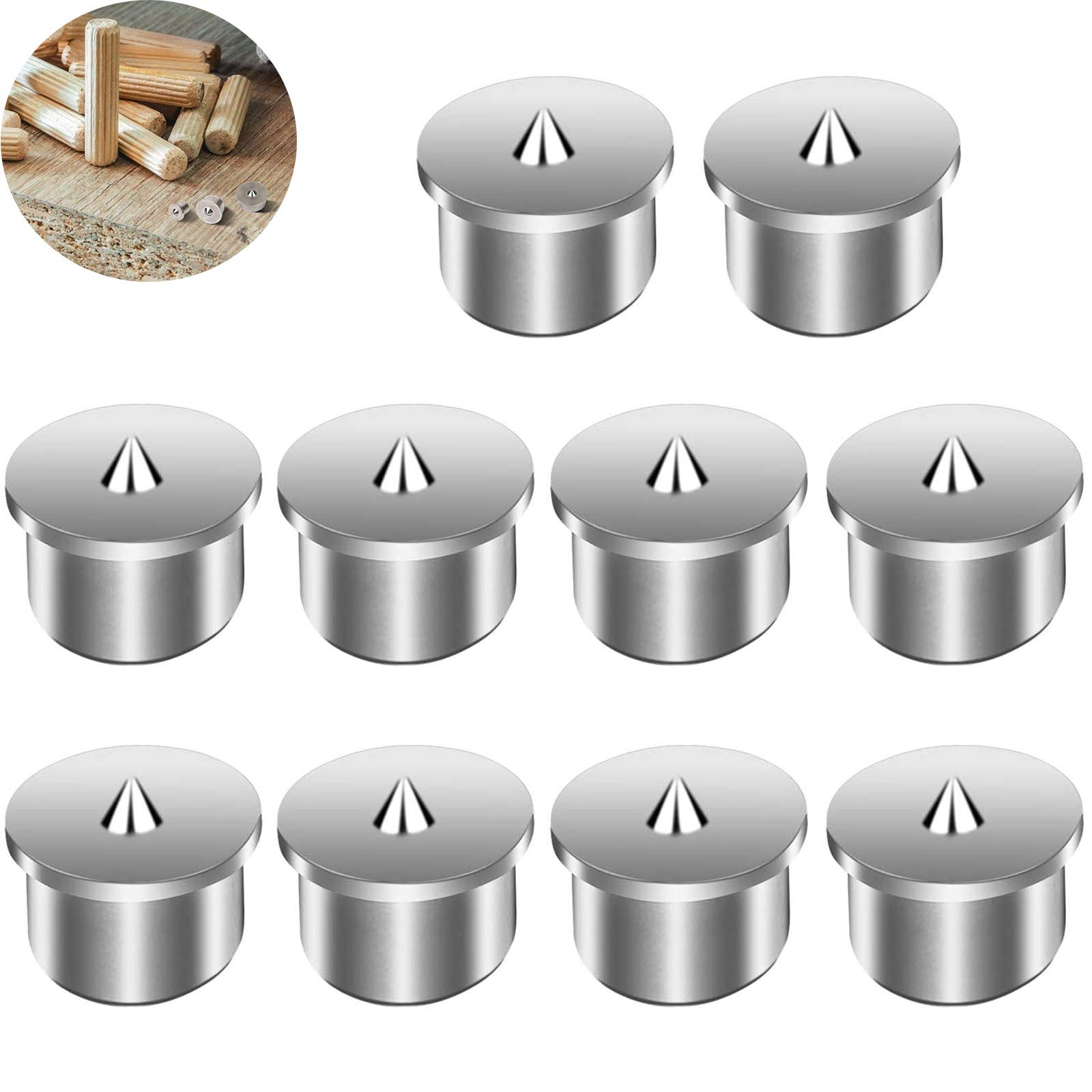 Cesfonjer Dowel Pin Center Woodworking Alignment Tool Points Marker ...