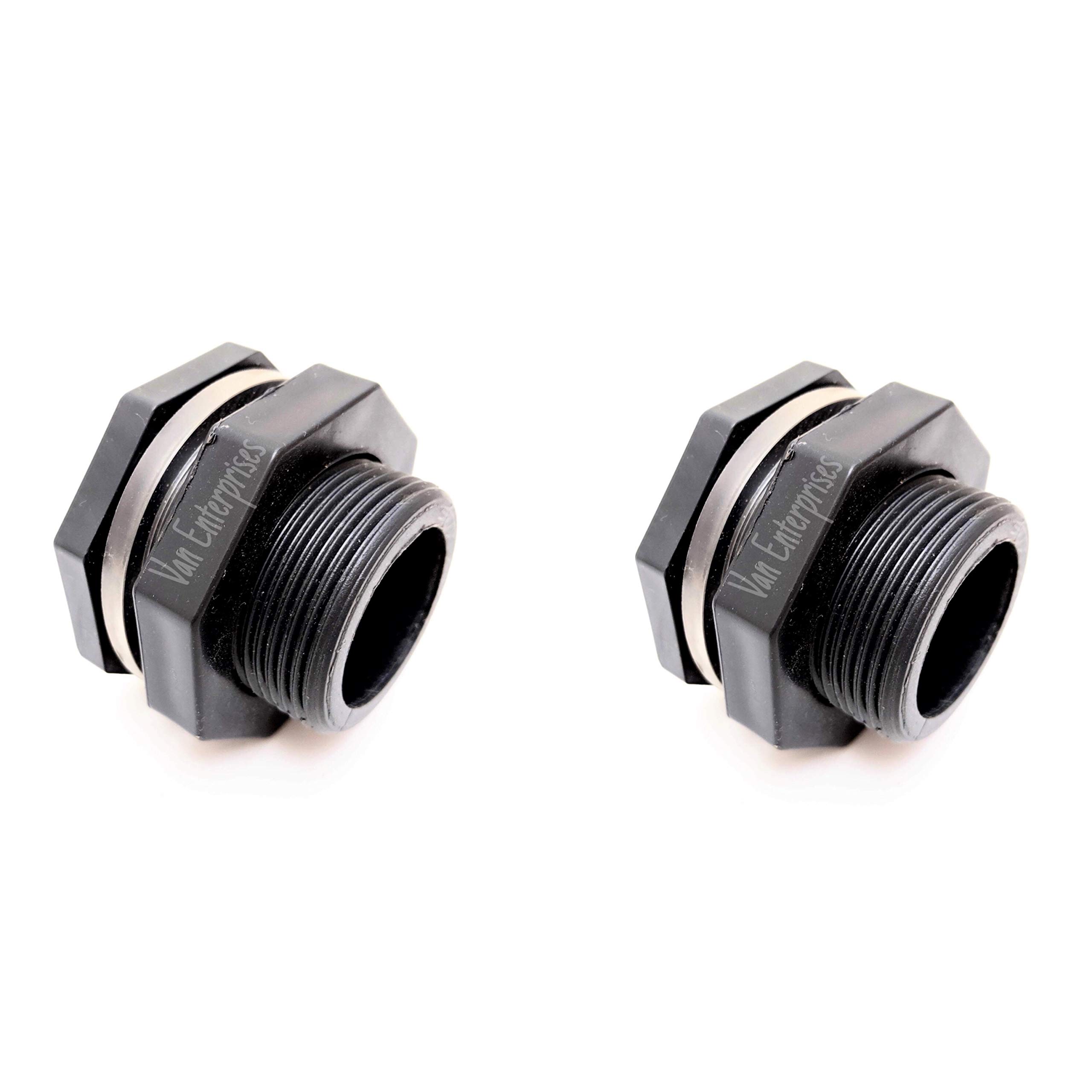 Amazon.co.jp: Van Enterprises 2パック - 1インチ PROシリーズ HDバルクヘッド [ソケットエンド] レインバレル、アクアリウム、アクアポニクス、ウォーター ...