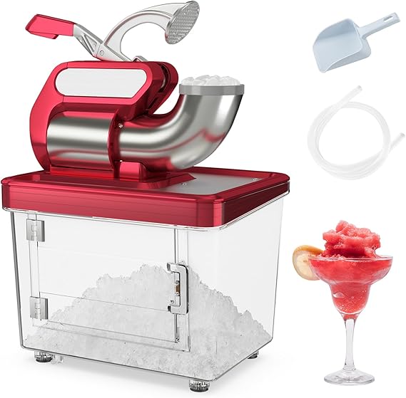 Amazon.com: COSTWAY Electric Ice Crusher, 660 LBS/H Snow Cone Machine ...