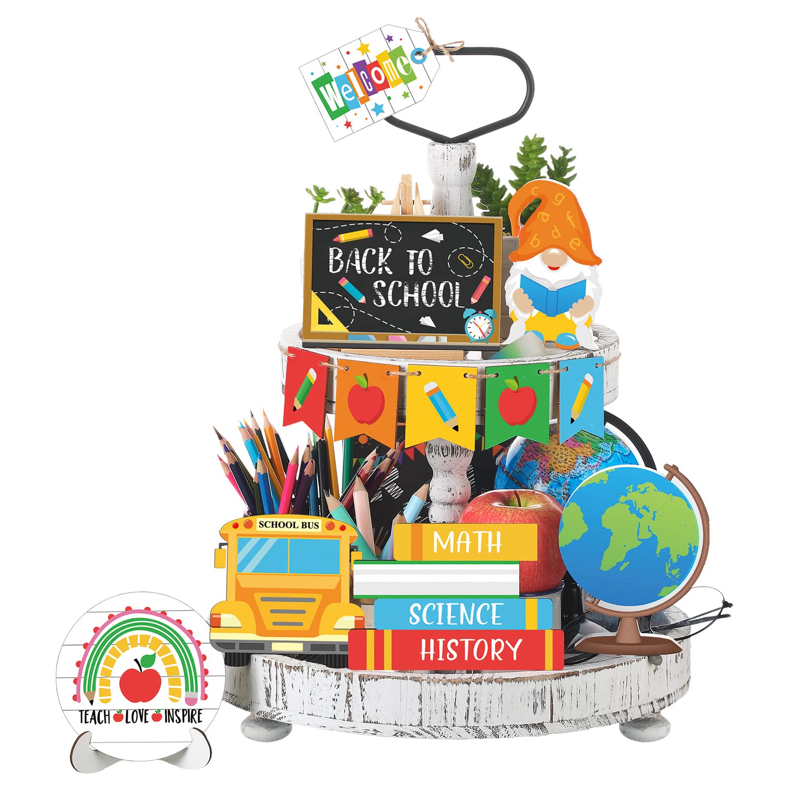 Professional Badminton Equipment Back To School Tiered Tray Decor ...