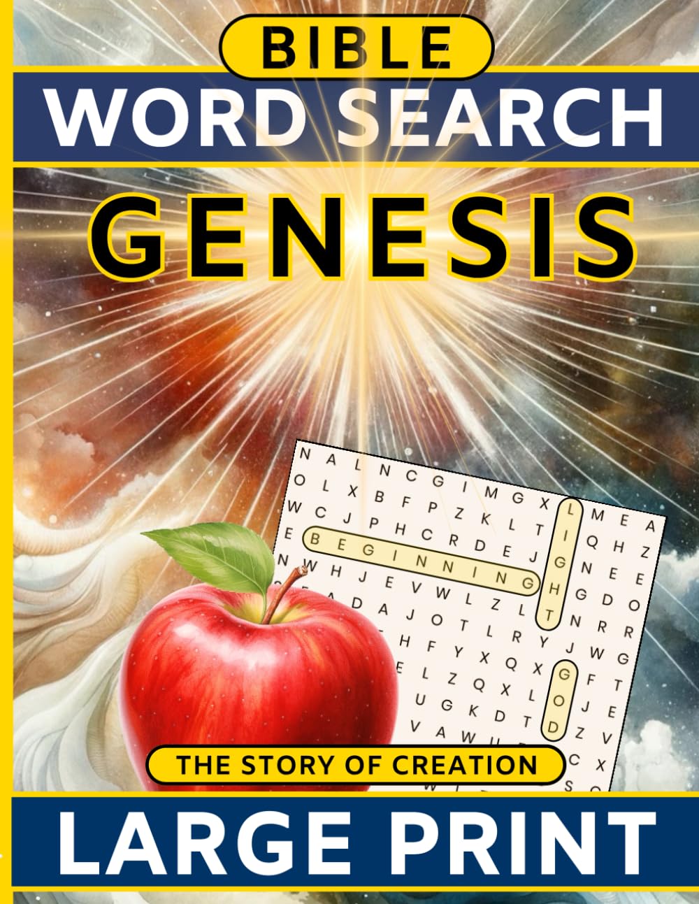 Bible Word Search: Genesis - The Story of Creation - Large Print Word ...