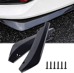 Amazon.com: EOHMAK Car Rear Bumper Diffuser Spoilers 2PCS Auto Rear Bumper Lip Splitter Canard ...