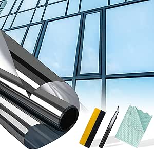 Amazon.com: Niviy Window Privacy Film One Way Privacy Windows Film with Installation Tools ...