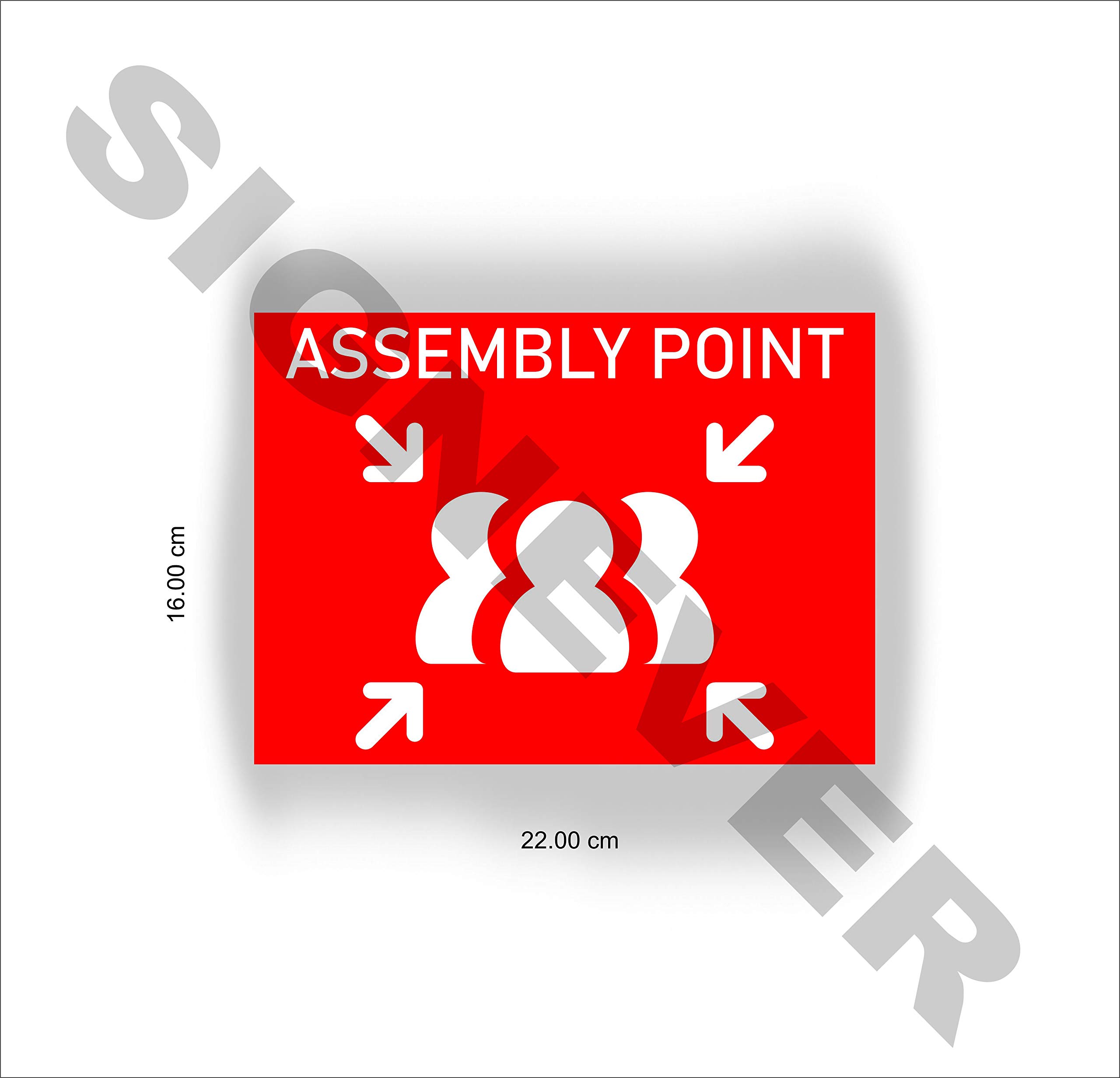 Buy SIGN EVER Assembly Point Sign Board For School College Office Bank ...