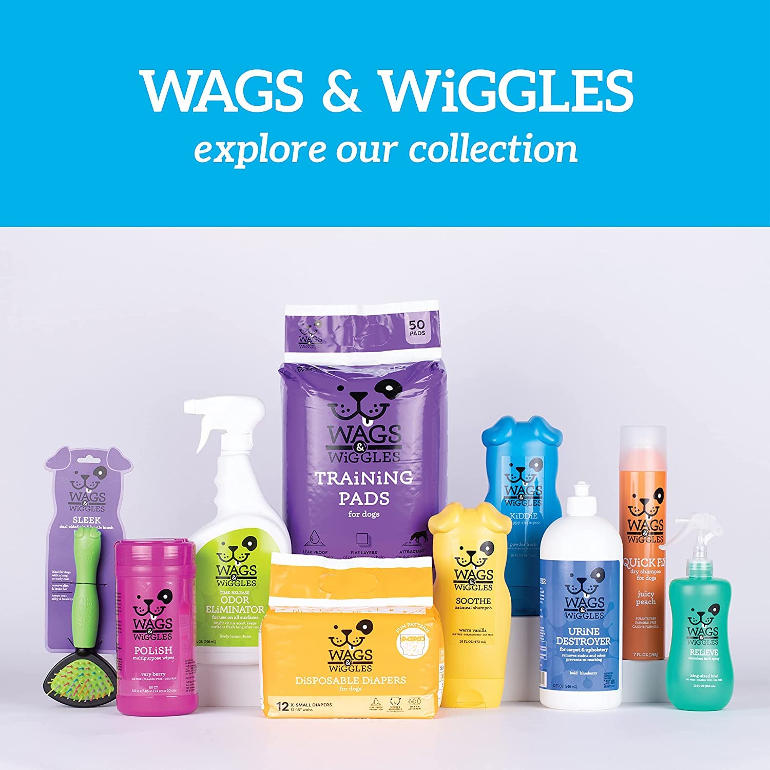 Wags & Wiggles Purify Hypoallergenic Wipes for Dogs | Gently Clean ...
