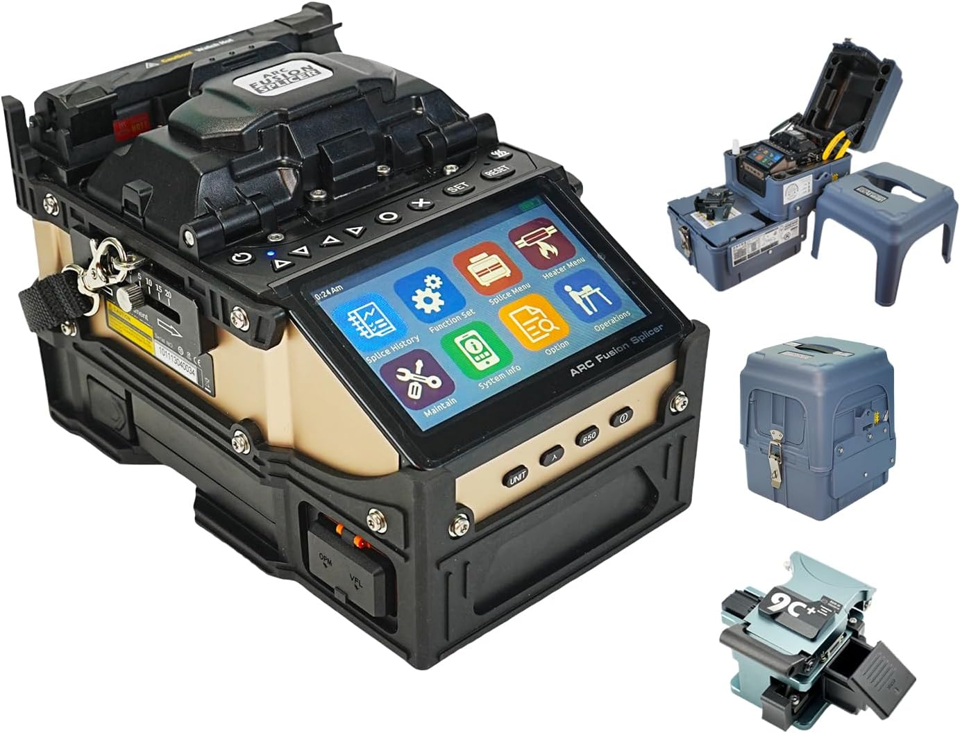 QIIRUN SD-9 soudeuse fibre optique coeur a coeur avec OPM et VFL ...