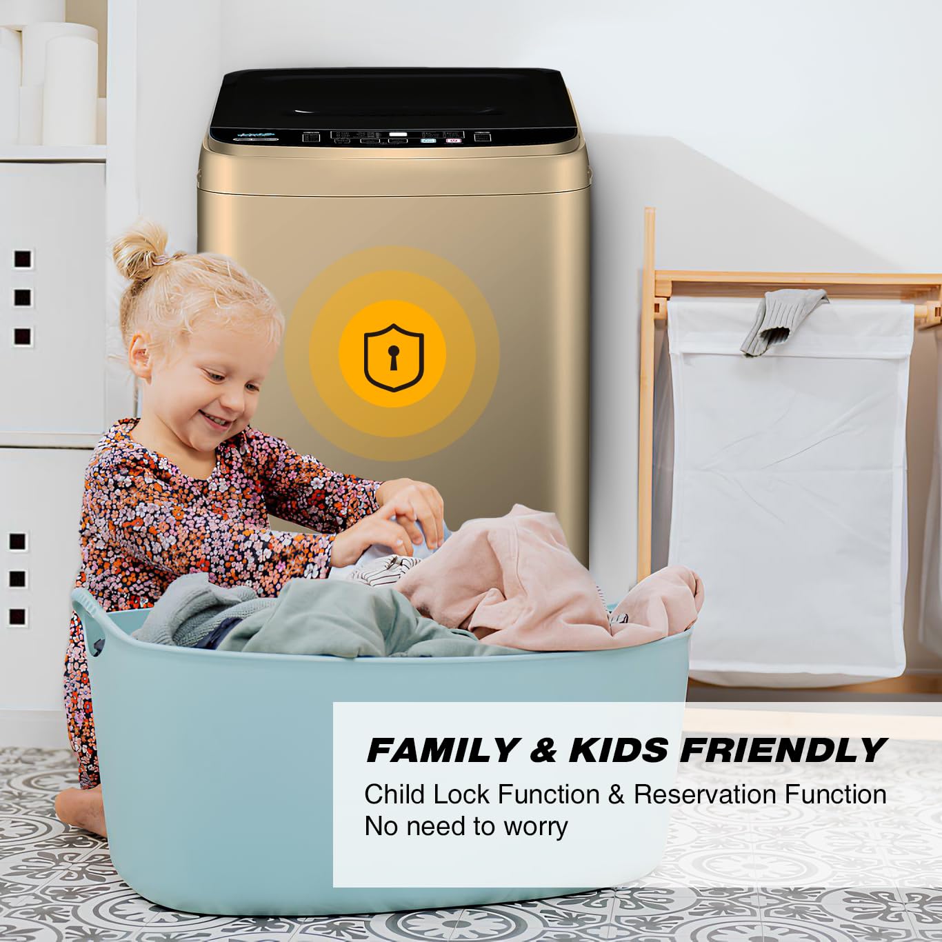 Snapklik.com : Portable Washing Machine 25lbs Capacity, Fully Automatic ...