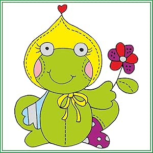 Amazon.com: AJP00910 Iron-on Transfer - Patchy Frogs : Home & Kitchen