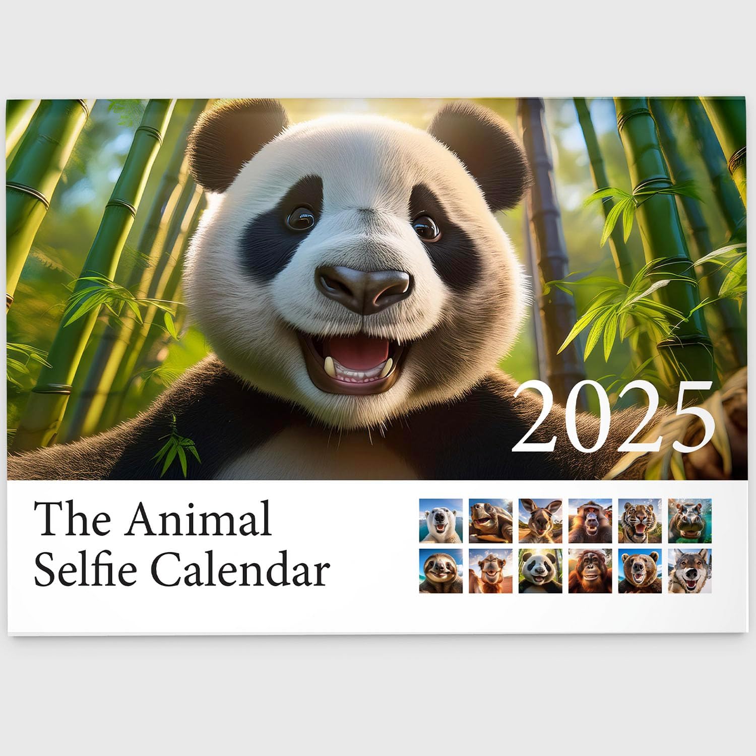2025 Animal Selfie Wall Calendar Featuring Cute & Funny Images of ...