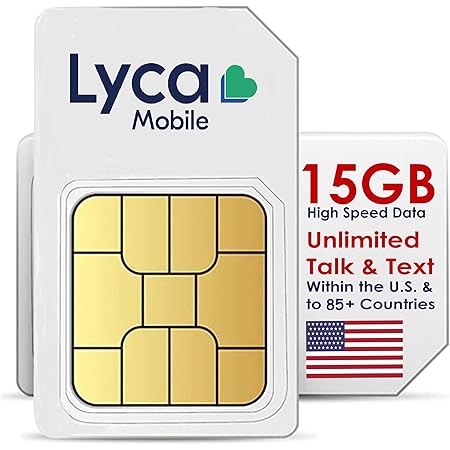 Amazon.com: Lycamobile $29 Plan 1st Month Included SIM Card is Triple ...