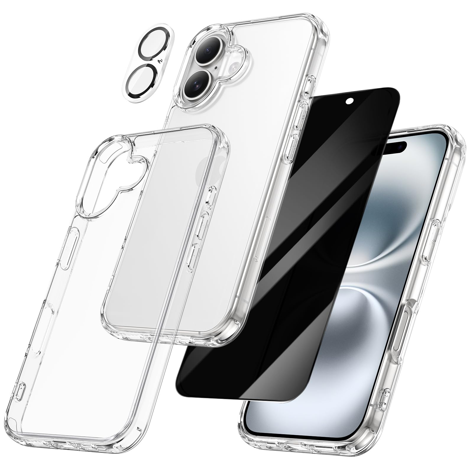 Amazon.com: Maxdara for iPhone 16 Case, [3 in 1] iPhone 16 Clear Case ...