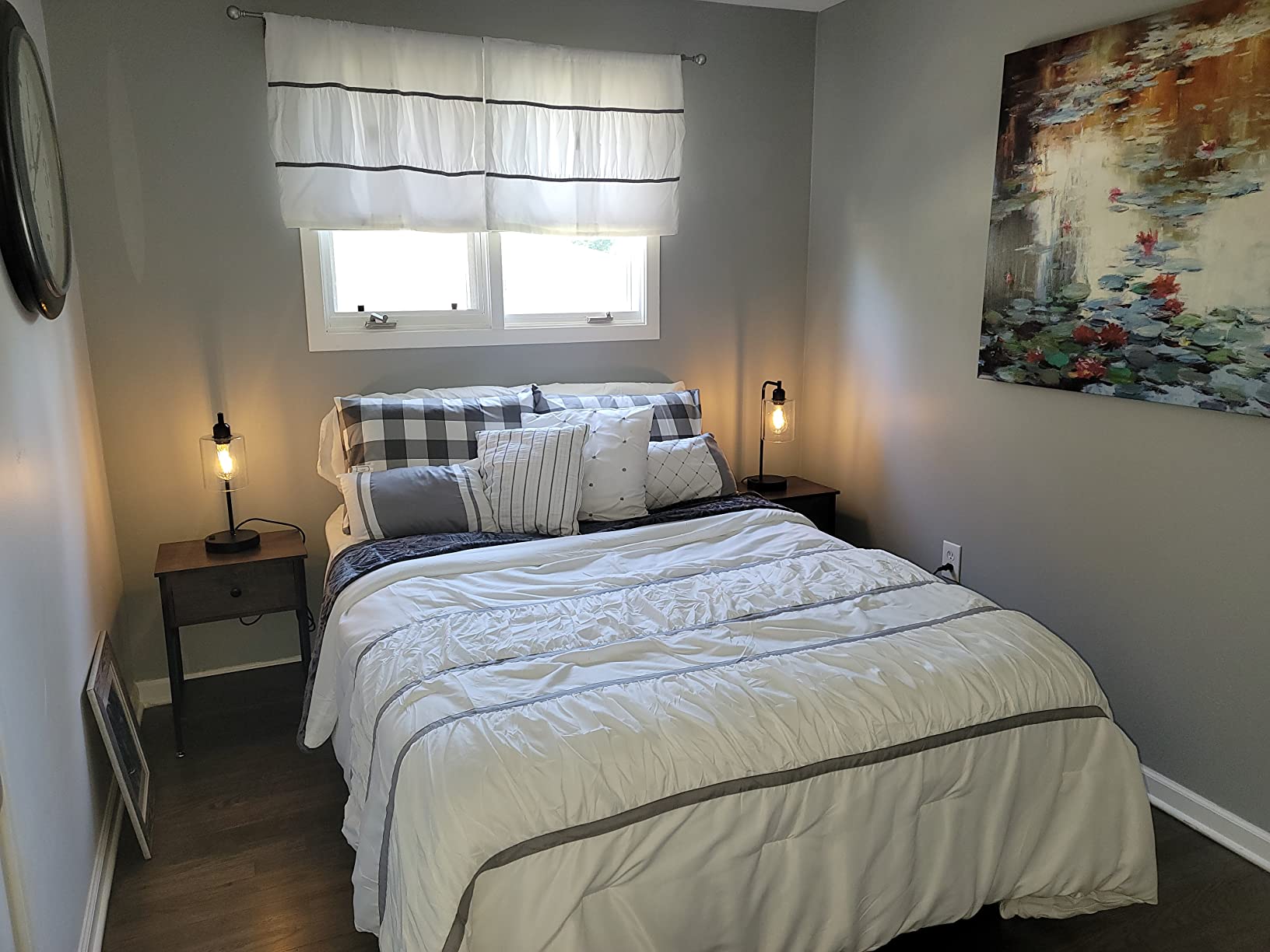 $8/mo - Finance 【Upgraded】 Industrial Bedside Table Lamp Set of 2 ...