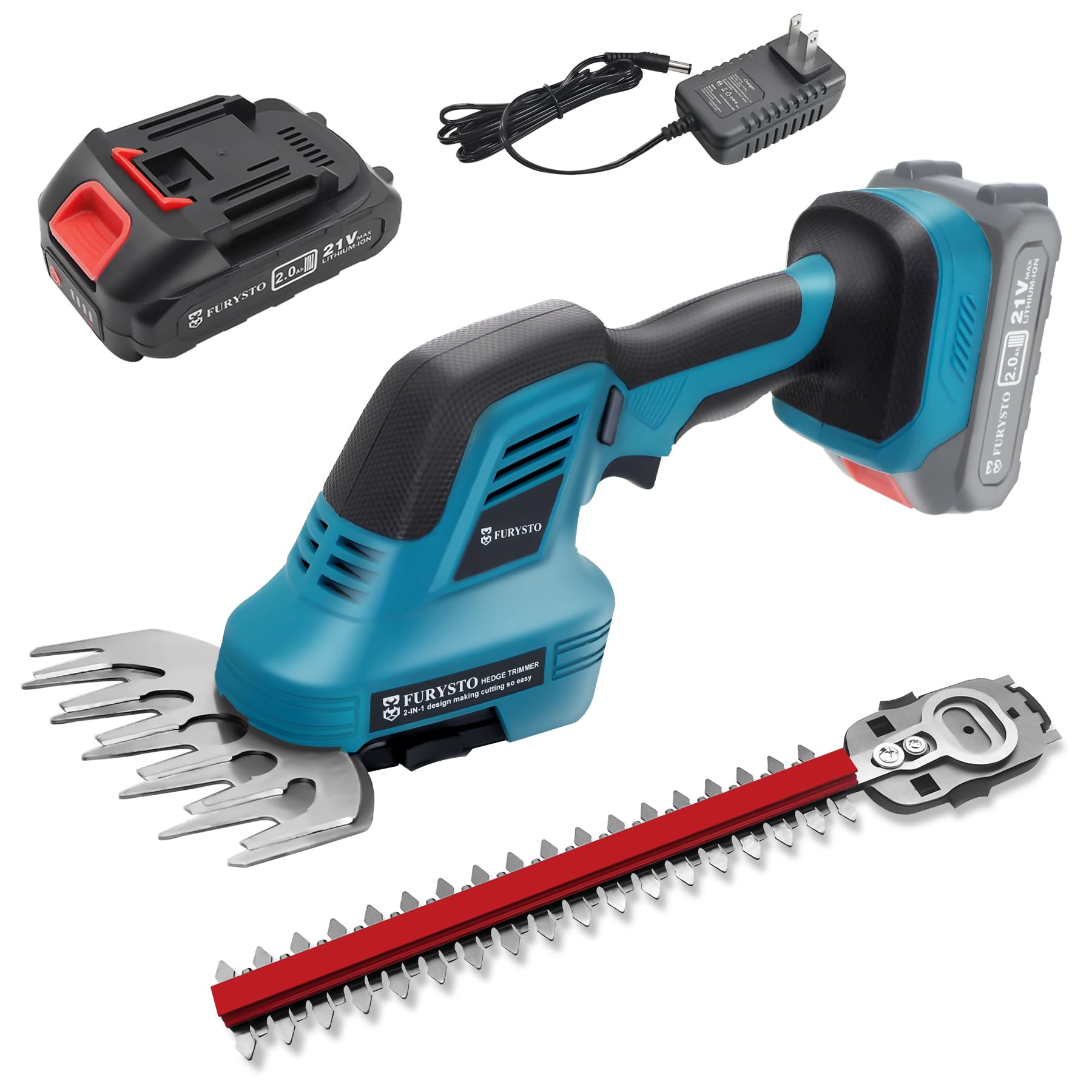 Amazon.com : Electric Hedge Trimmer Cordless, 21V Mini Electric Purning ...