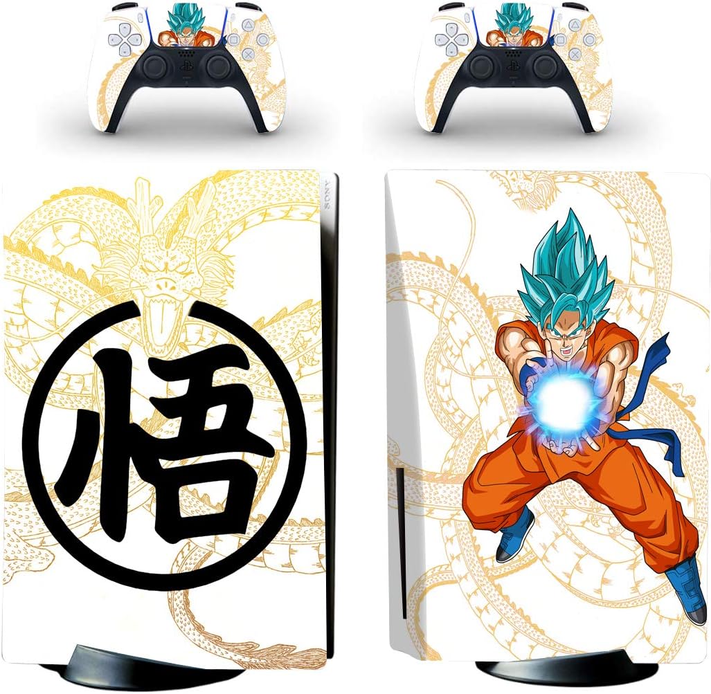 Amazon.com: JOCHUI PS5 Standard Disc Console Controllers Anime Skin ...