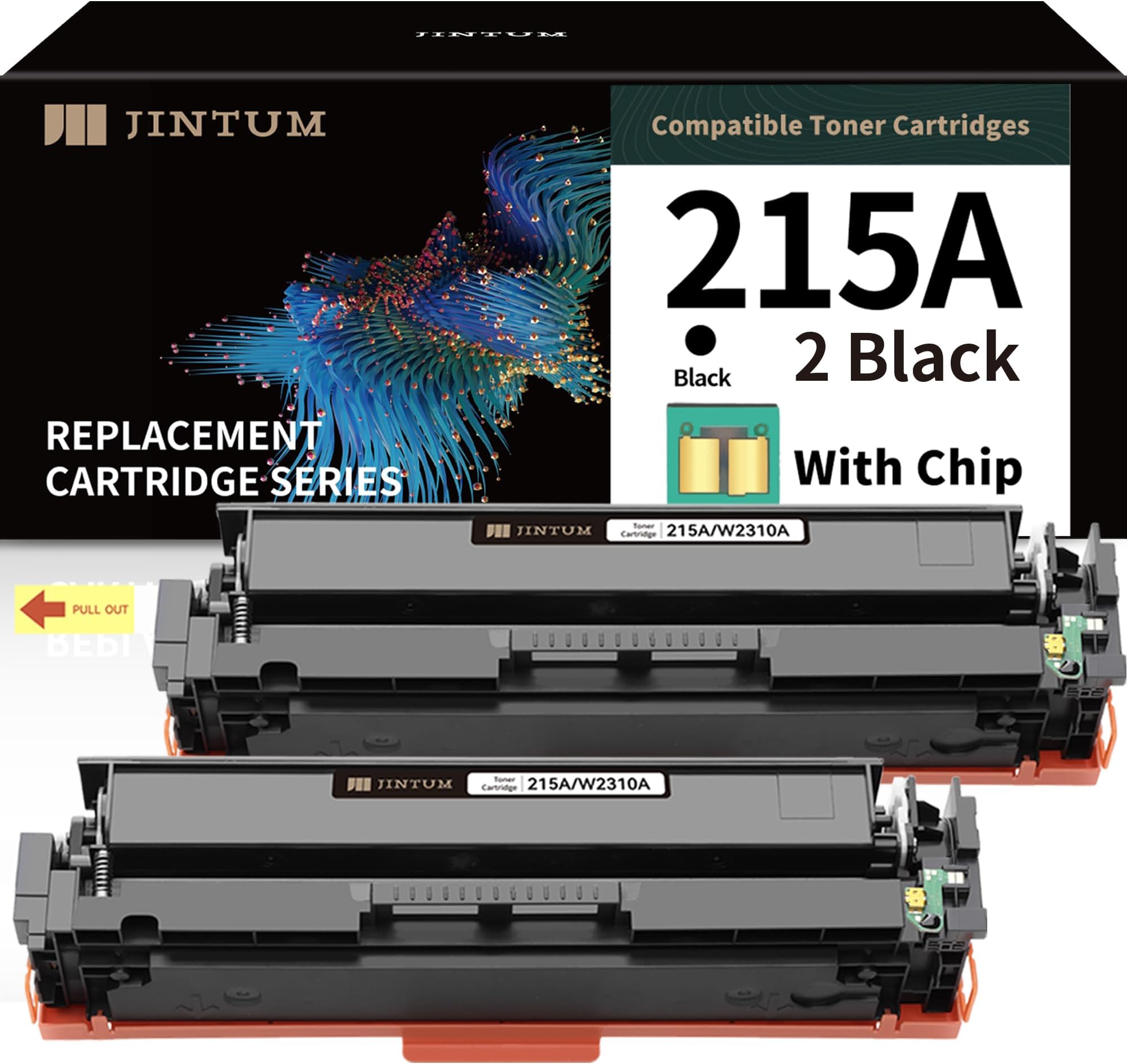Amazon.com: JINTUM 215A (with Chip) Compatible Toner Cartridges ...
