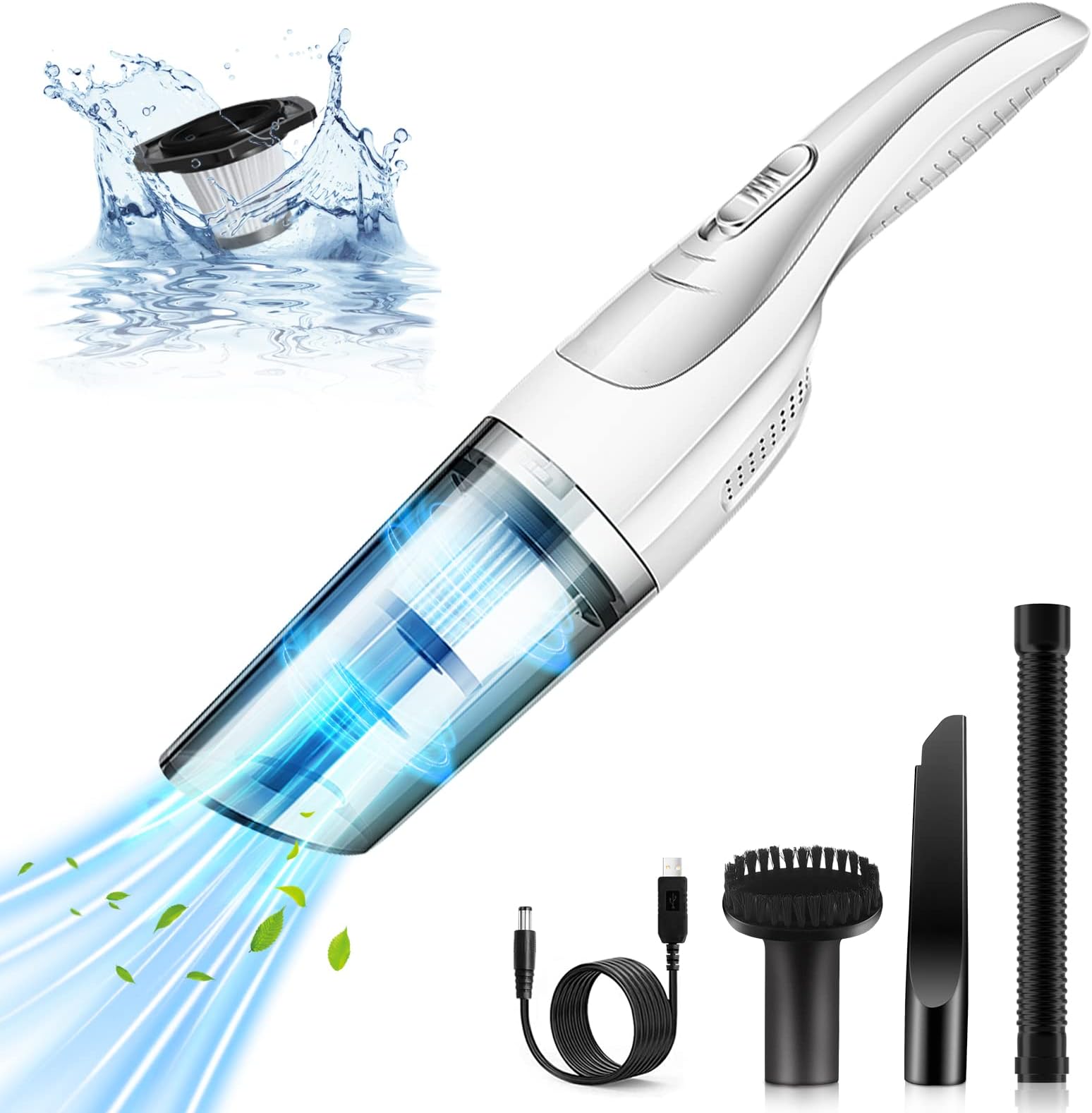 Amazon.com: Car Vacuum Cleaner, Handheld Vacuum Cordless with 12000Pa ...