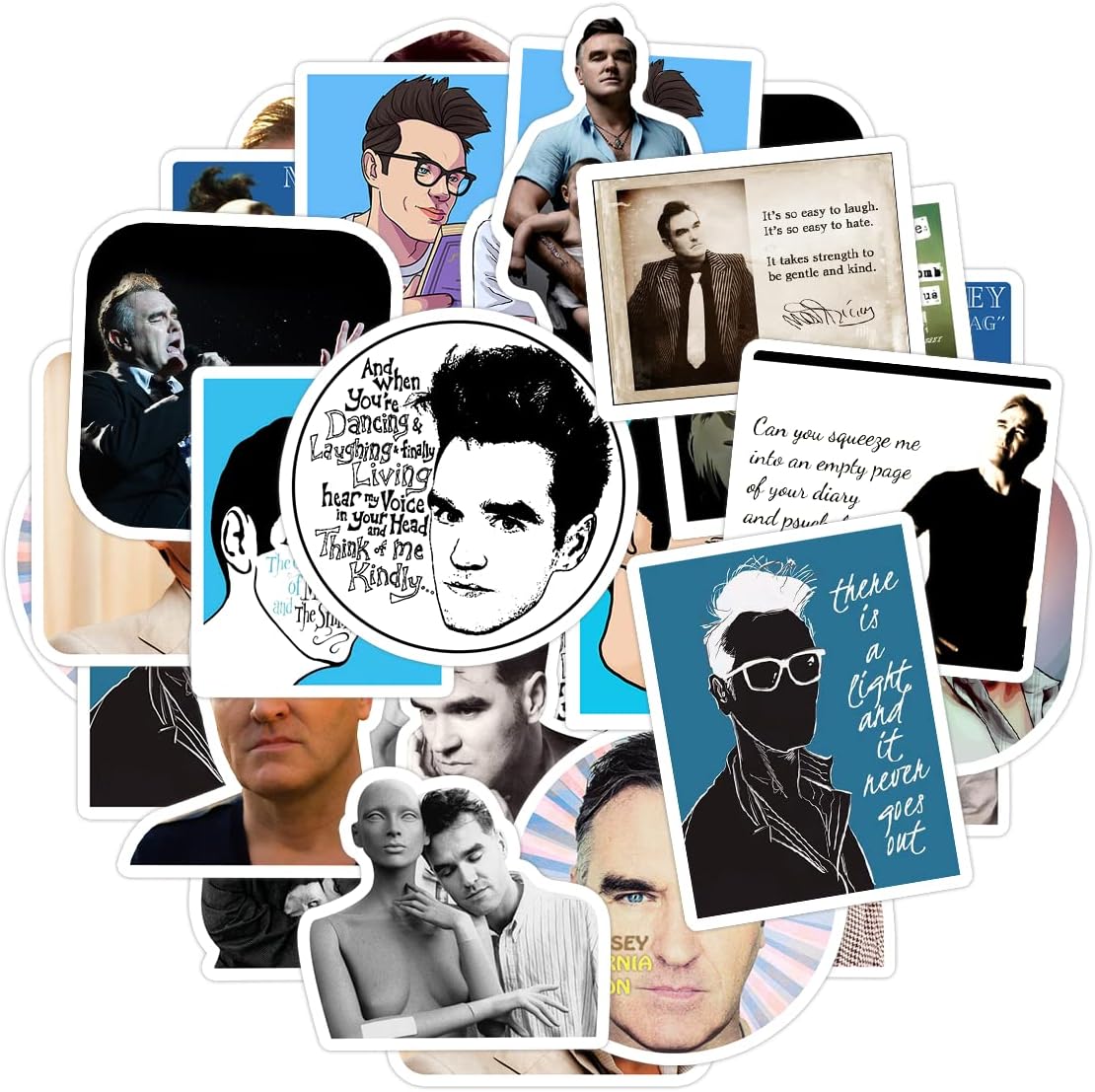 Amazon.com: Stickers Pack 20 Pcs Morrissey Waterproof Vinyl Colorful ...