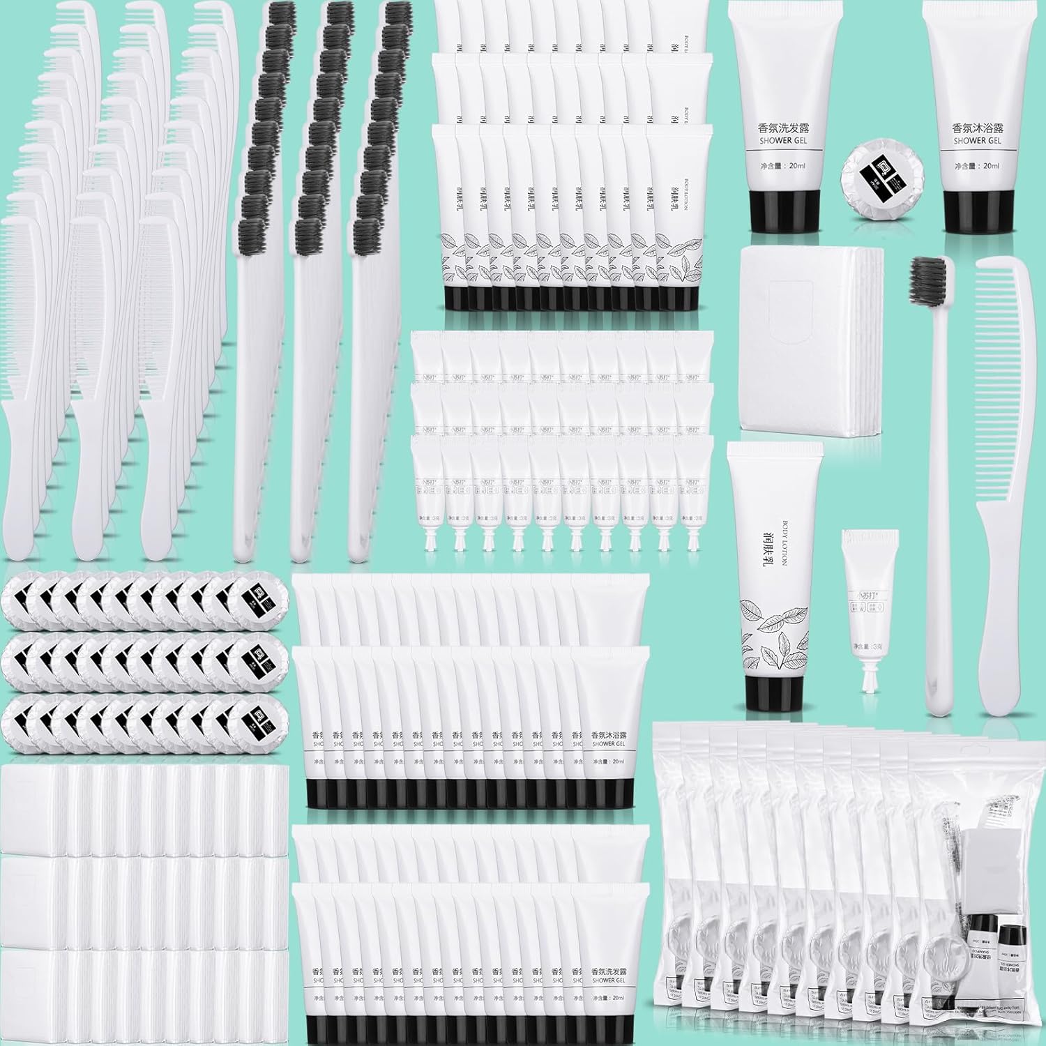 Amazon.com : Tioncy 30 Kits Basic Toiletry Kits for Homeless Bulk ...