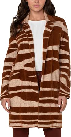 Amazon.com: Liverpool Women's Open Front Coatigan Sweater : Sports ...
