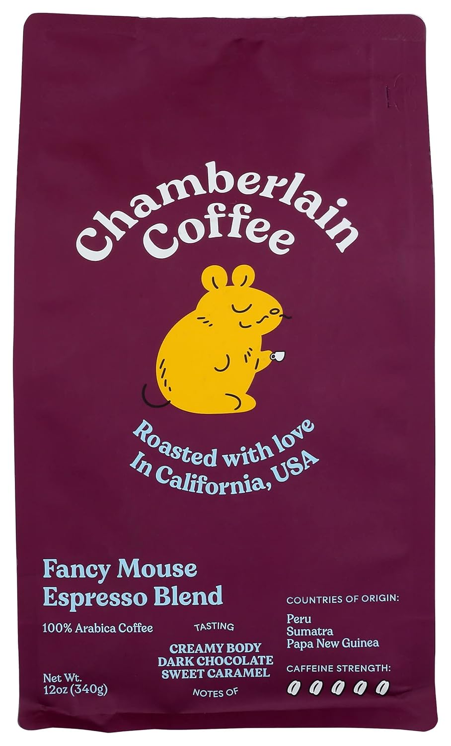Amazon.com : Chamberlain Coffee Organic Dark Roast Espresso Blend Whole ...