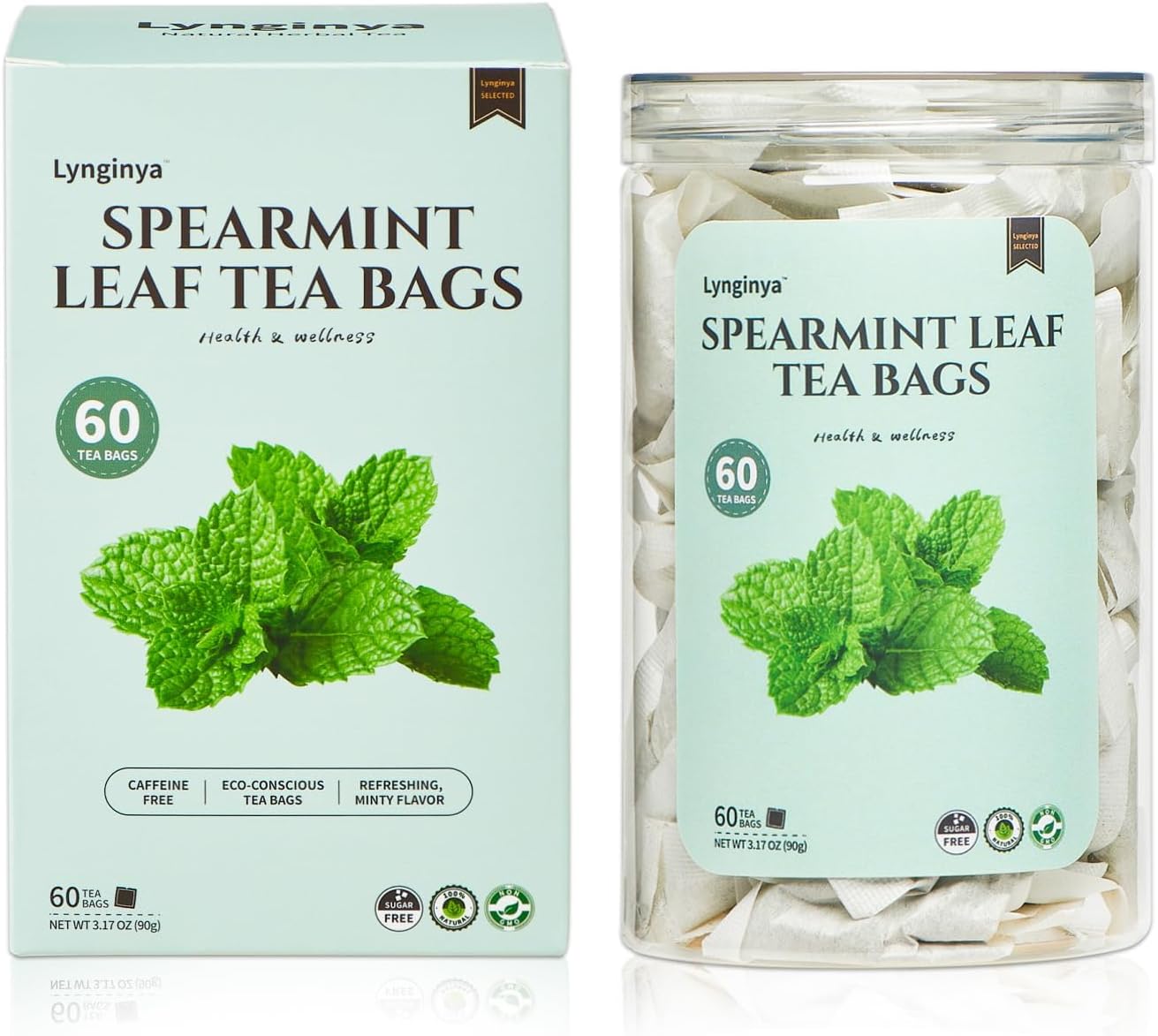 Amazon.com : Boston's Mint-In-Tea Two Cup Tea Bags - 50 CT : Grocery ...