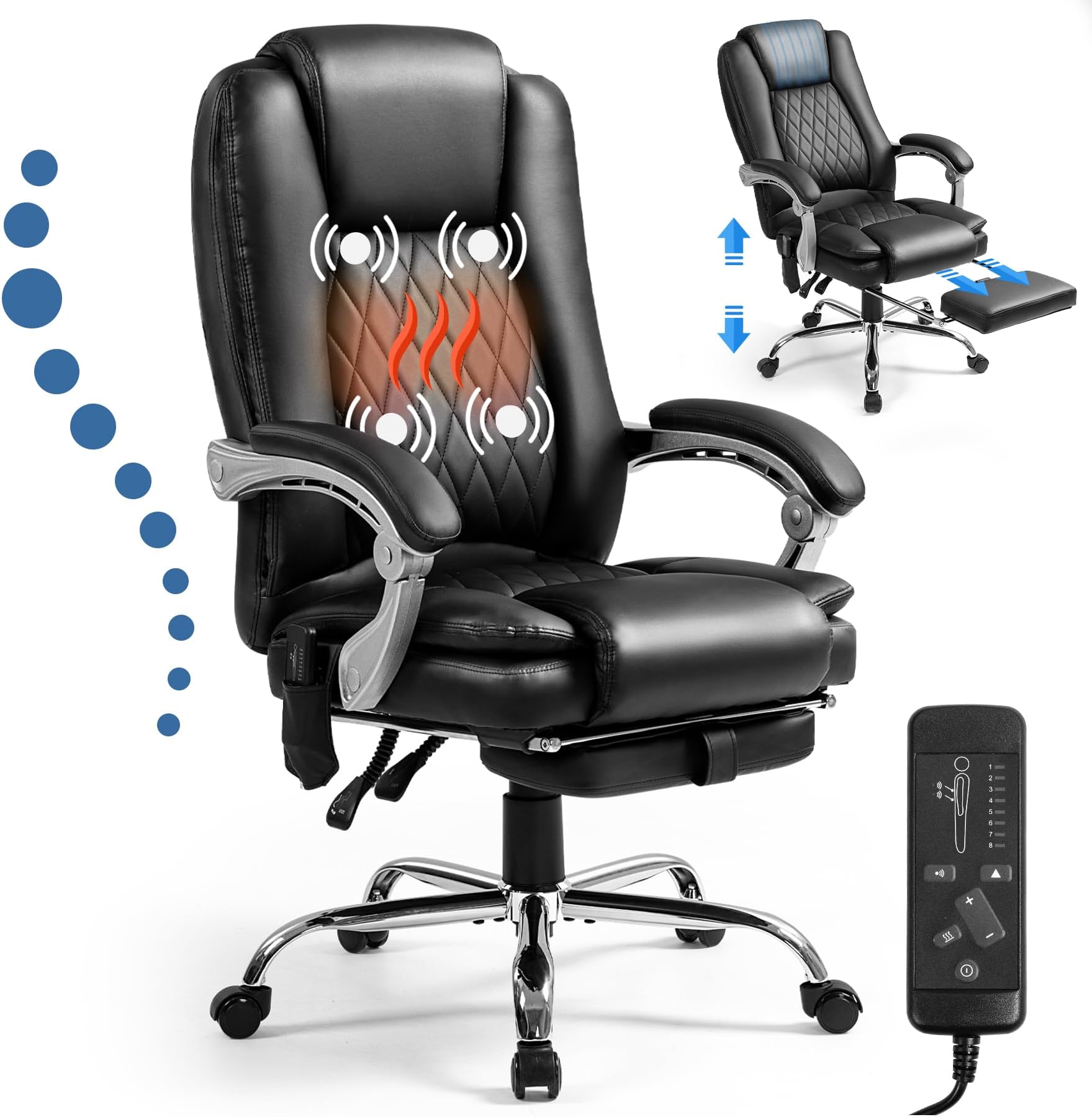 Amazon.com: Guessky Executive Office Chair, Big and Tall Office Chair ...
