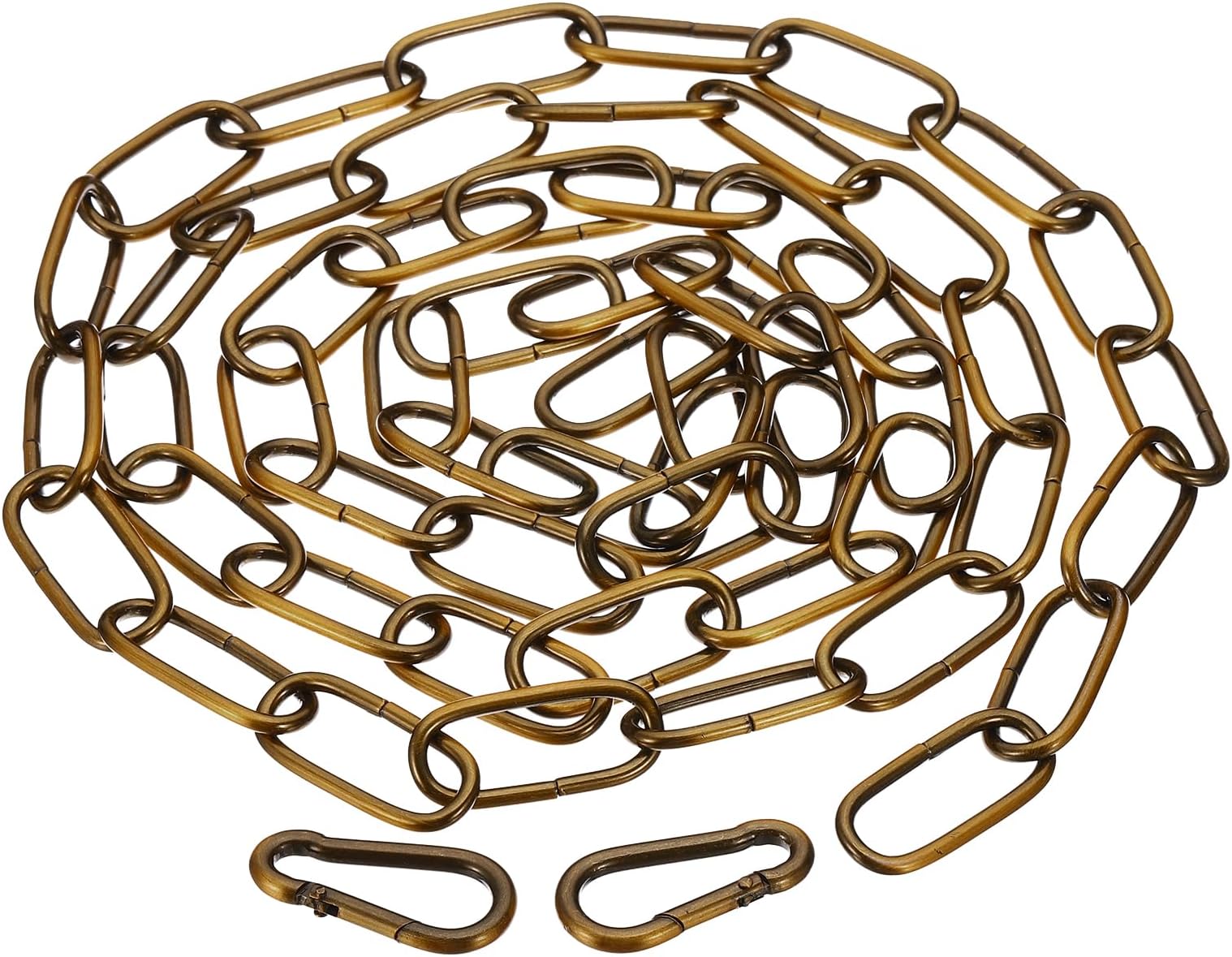 PATIKIL 6 Feet Gold Bronze Finish Lighting Hanging Chain, Metal Looping ...