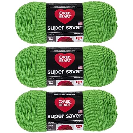 Amazon.com: Red Heart Super Saver Yarn-Spring Green
