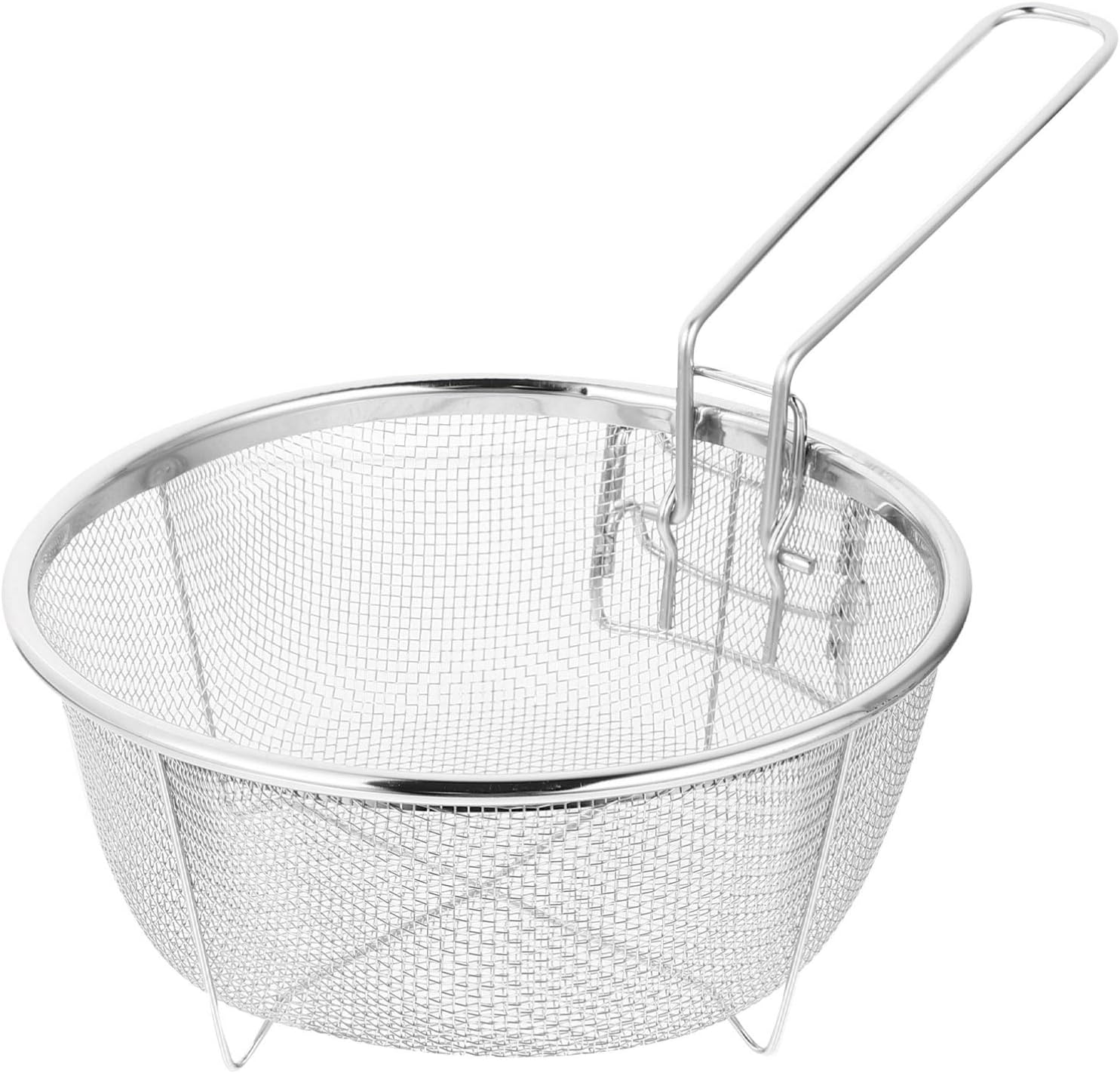 Amazon.com: Metal Deep Fry Basket Strainer - 9 Inch - Stainless Steel ...