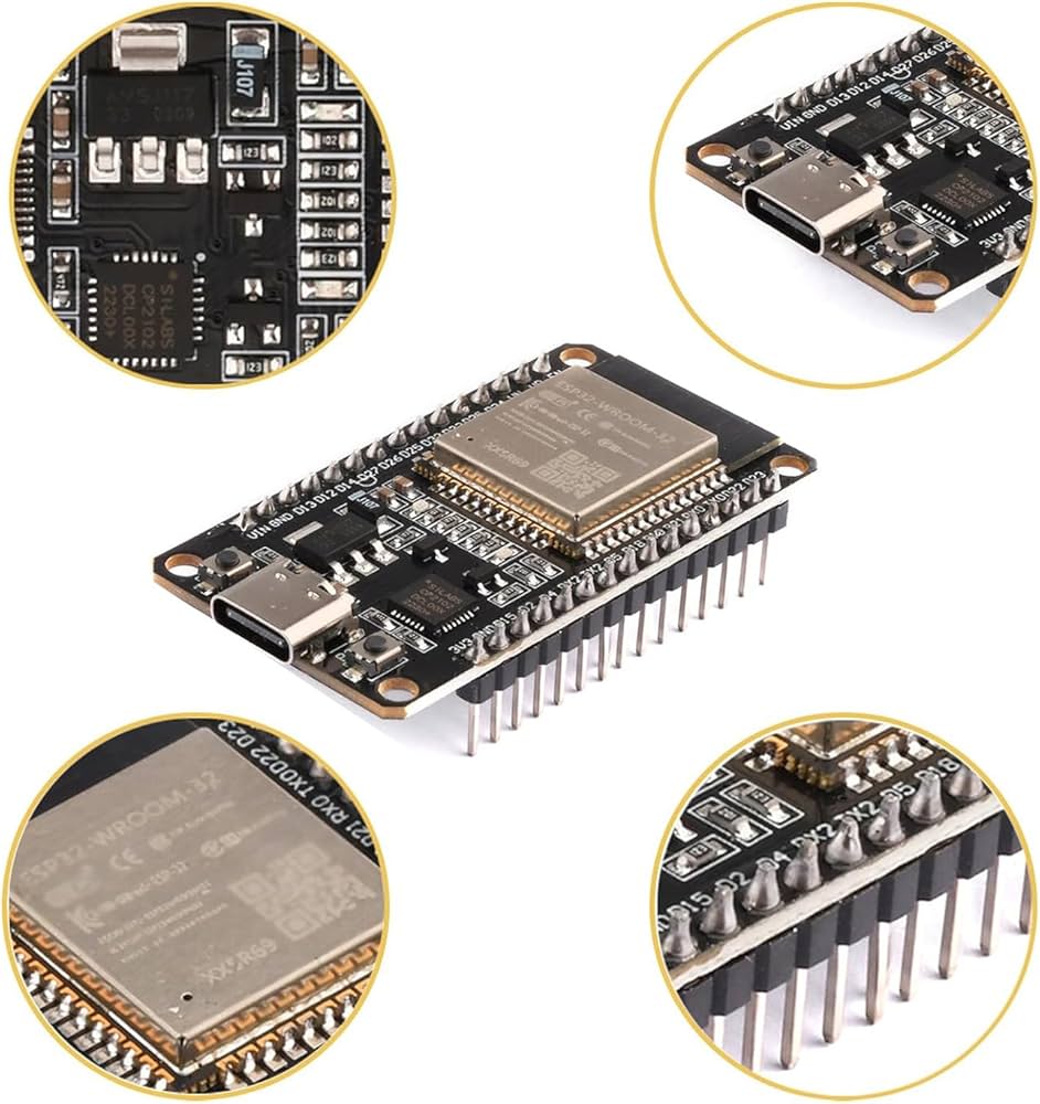 Scheda Wifi Diymore 3pcs Esp32 Wroom 32 Esp32 Usb C Esp32 Nodemcu Carte Esp Wroom 32 Pinout